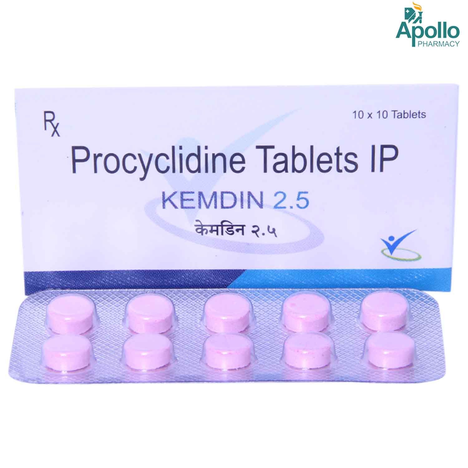 KEMDIN 2.5MG TABLET 10'S Price, Uses, Side Effects, Composition ...