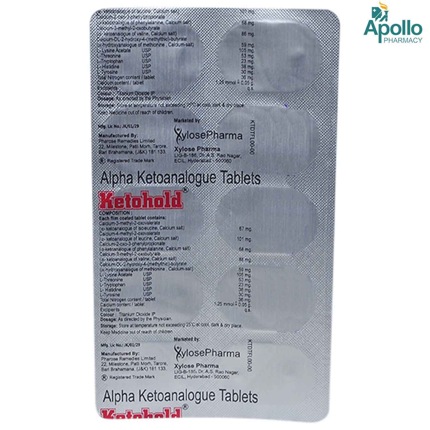 Ketohold Tablet 10's Price, Uses, Side Effects, Composition - Apollo ...
