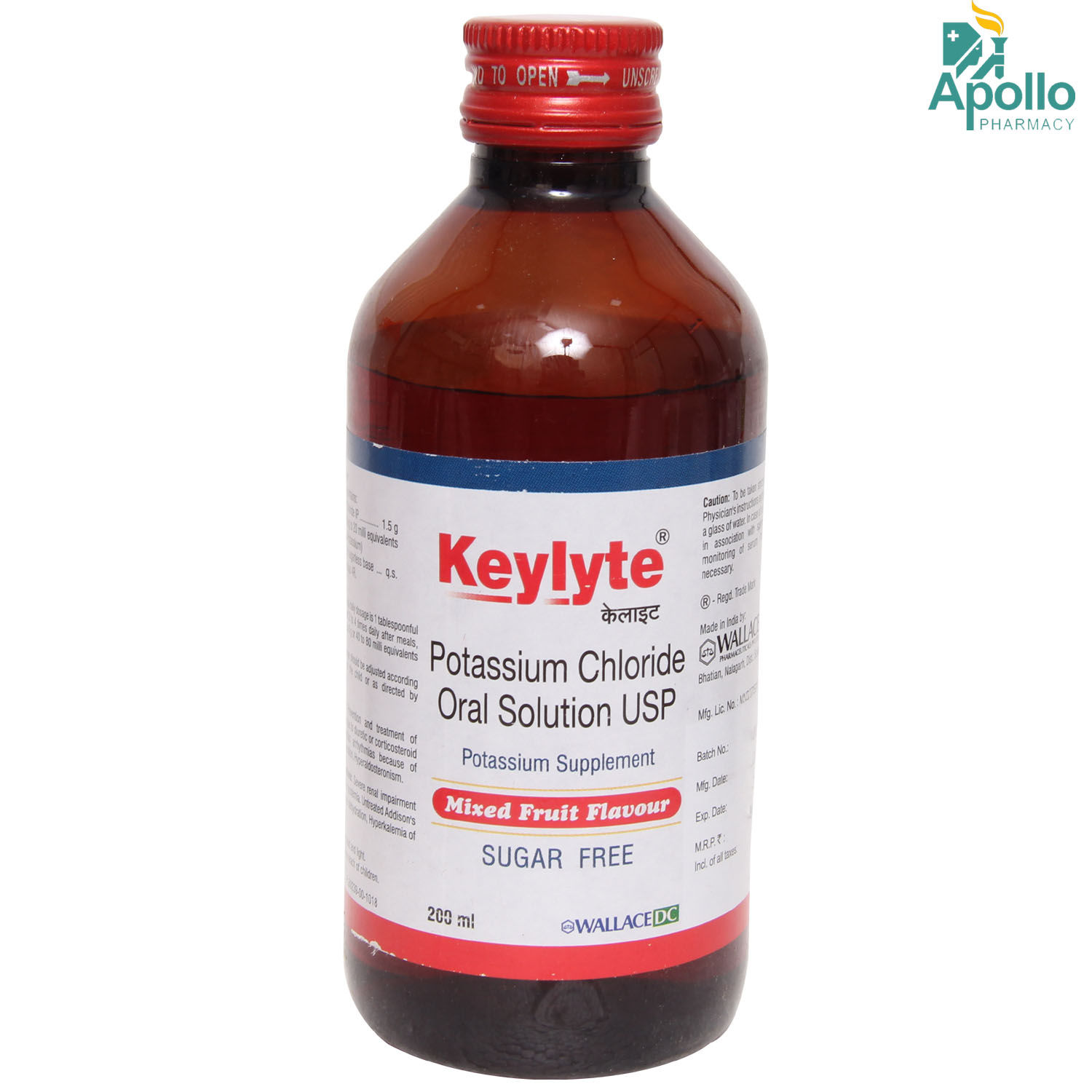 Keylyte Sugar Free Mixed Fruit Oral Solution 200 ml Price, Uses, Side ...