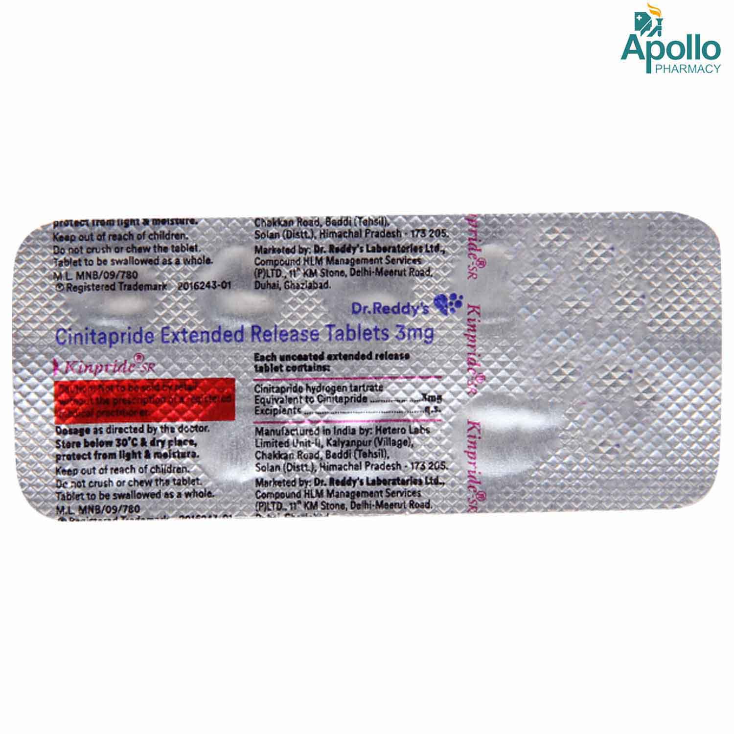 Kinpride SR 3 Tablet 10's Price, Uses, Side Effects, Composition ...