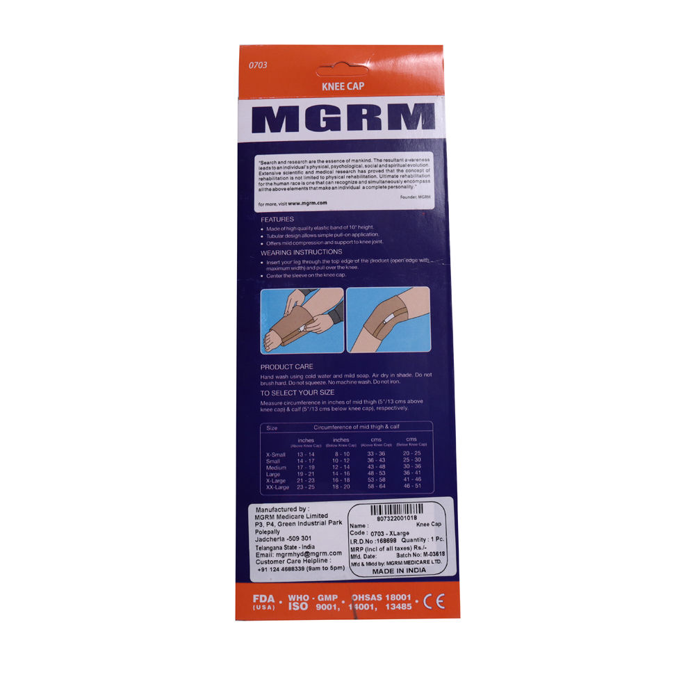 Mgrm Knee Cap Xl 0703 Price, Uses, Side Effects, Composition - Apollo ...