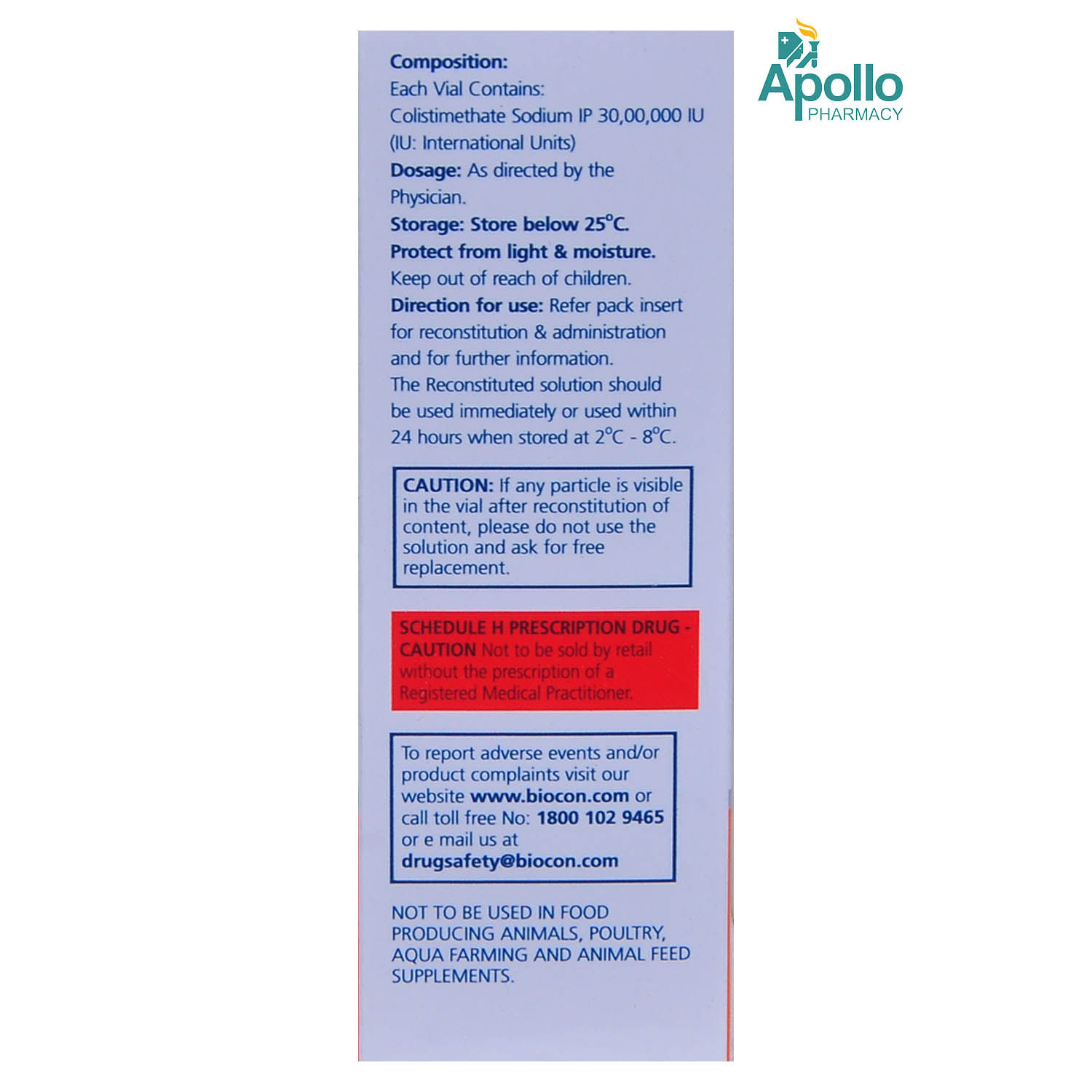 Koolistin 3miu Injection Price, Uses, Side Effects, Composition ...