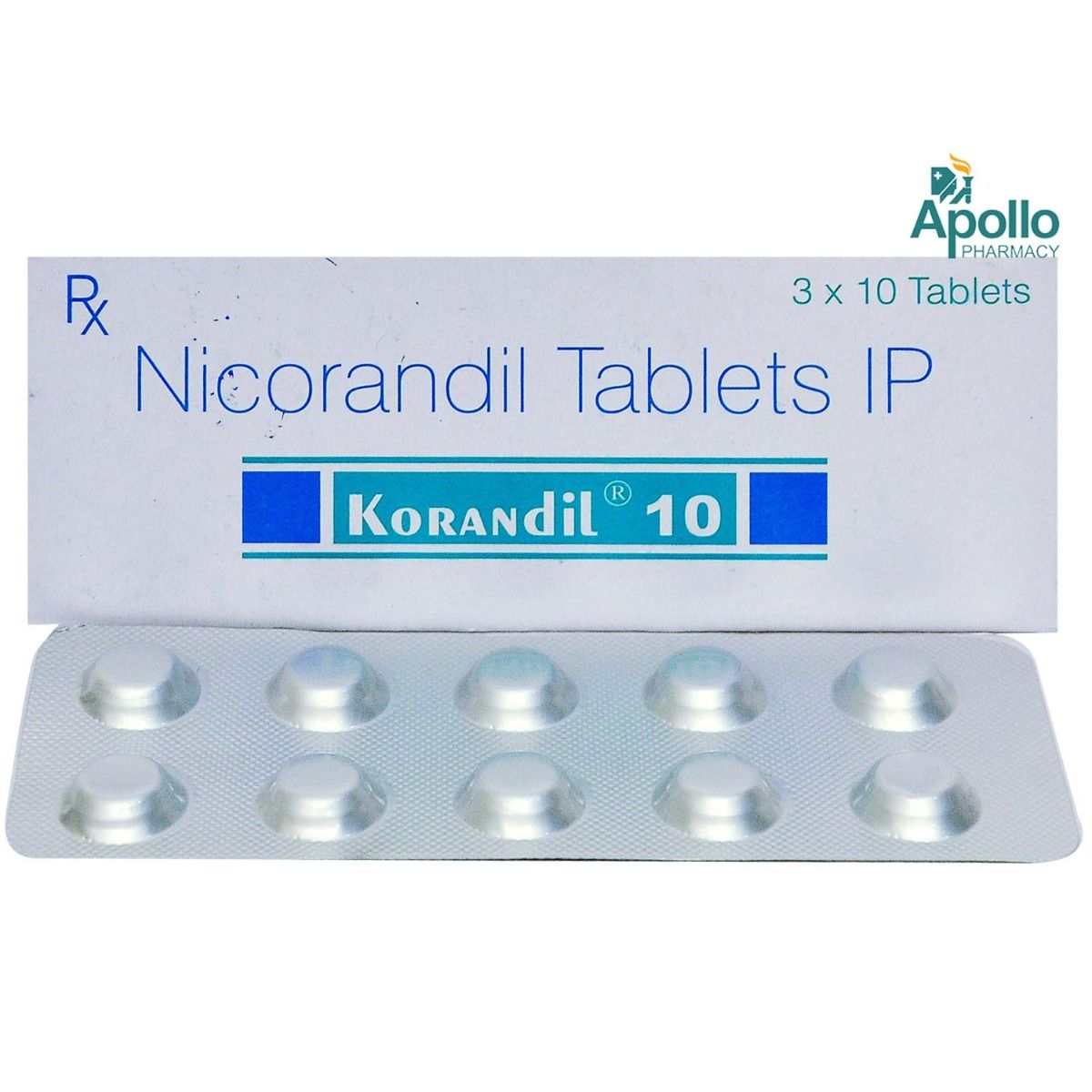 Korandil 10 Tablet 10's Price, Uses, Side Effects, Composition - Apollo ...