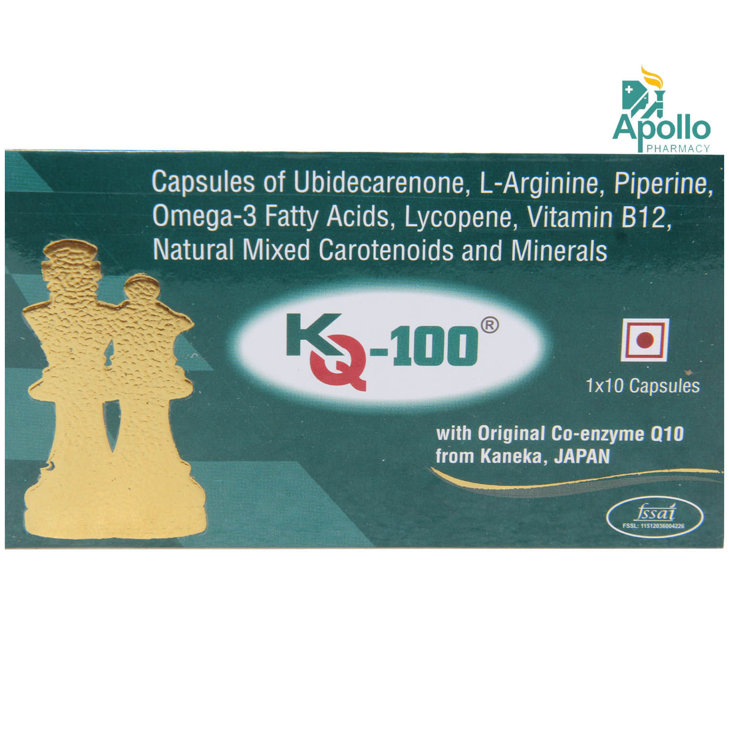 KQ-100 Capsule 10's Price, Uses, Side Effects, Composition - Apollo ...
