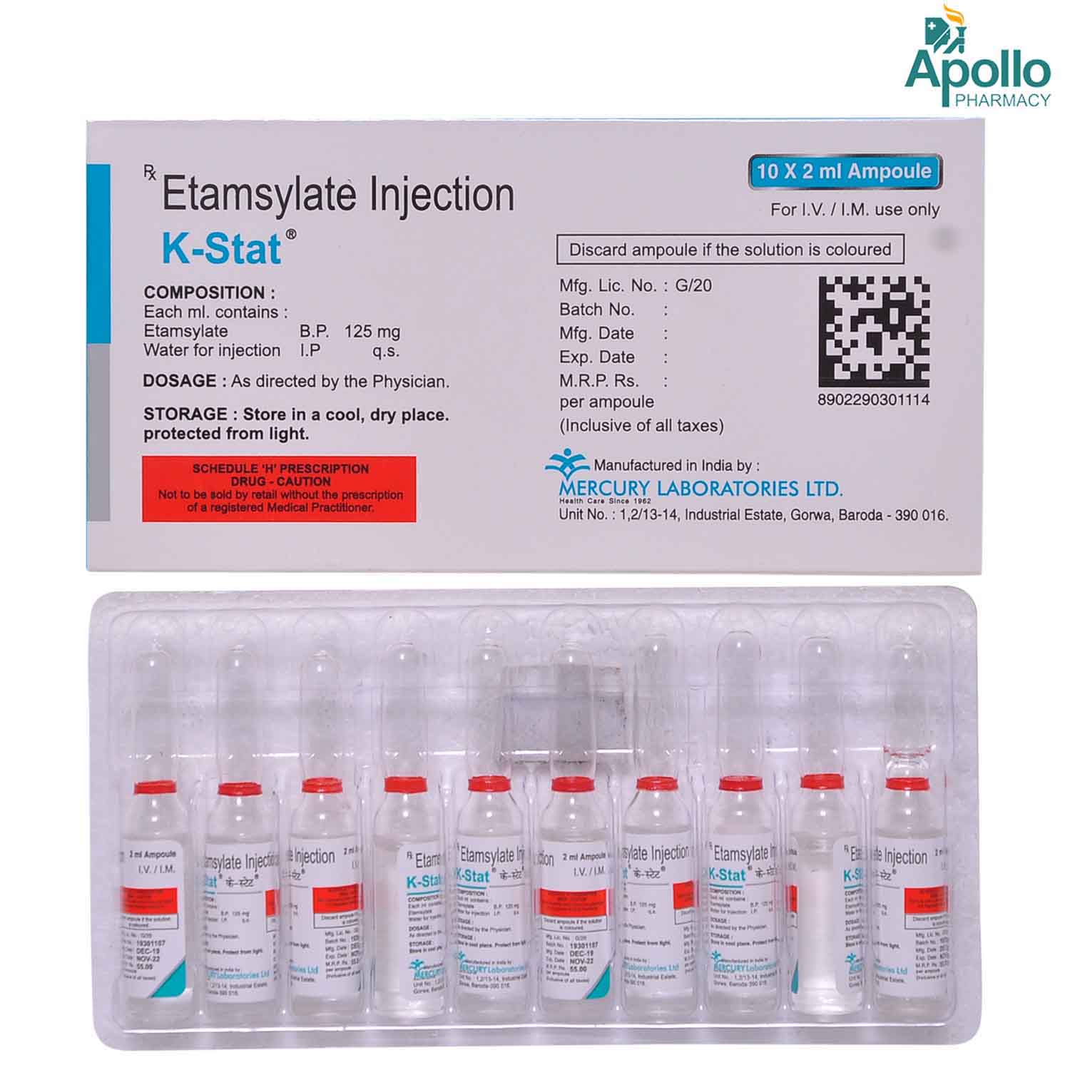 Kstat Vial Injection 2 ml Price, Uses, Side Effects, Composition ...