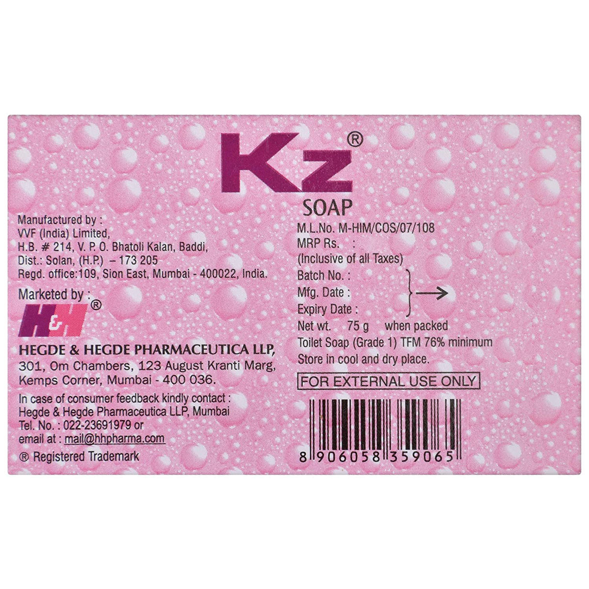 Kz Soap, 75 gm Price, Uses, Side Effects, Composition - Apollo Pharmacy