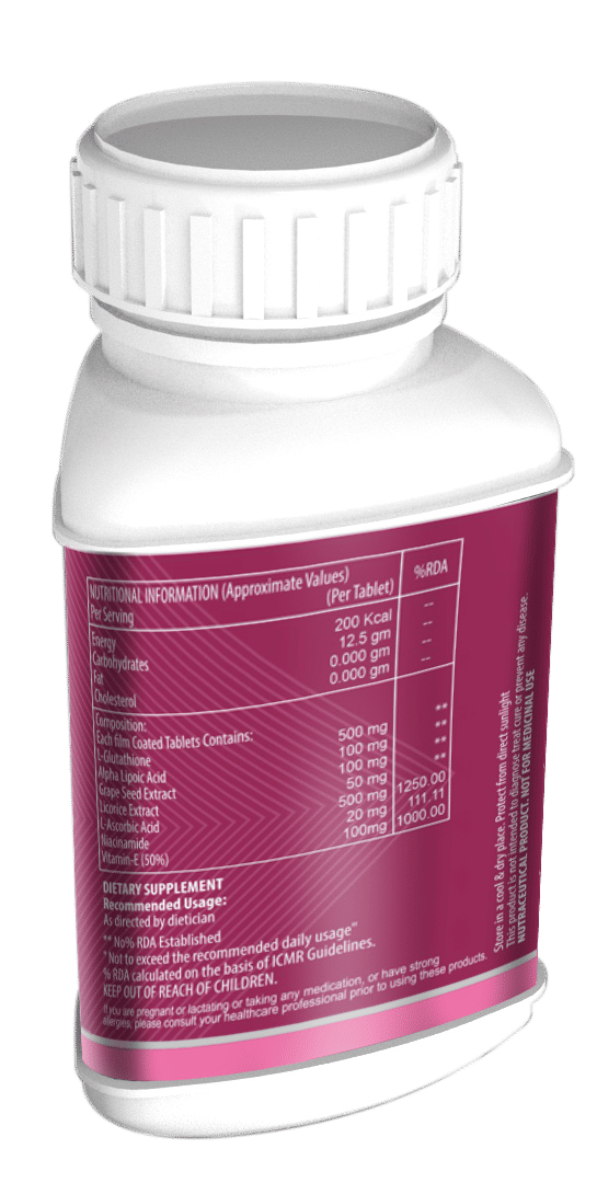 Vogue Wellness L-Glutathione, 30 Tablets Price, Uses, Side Effects ...