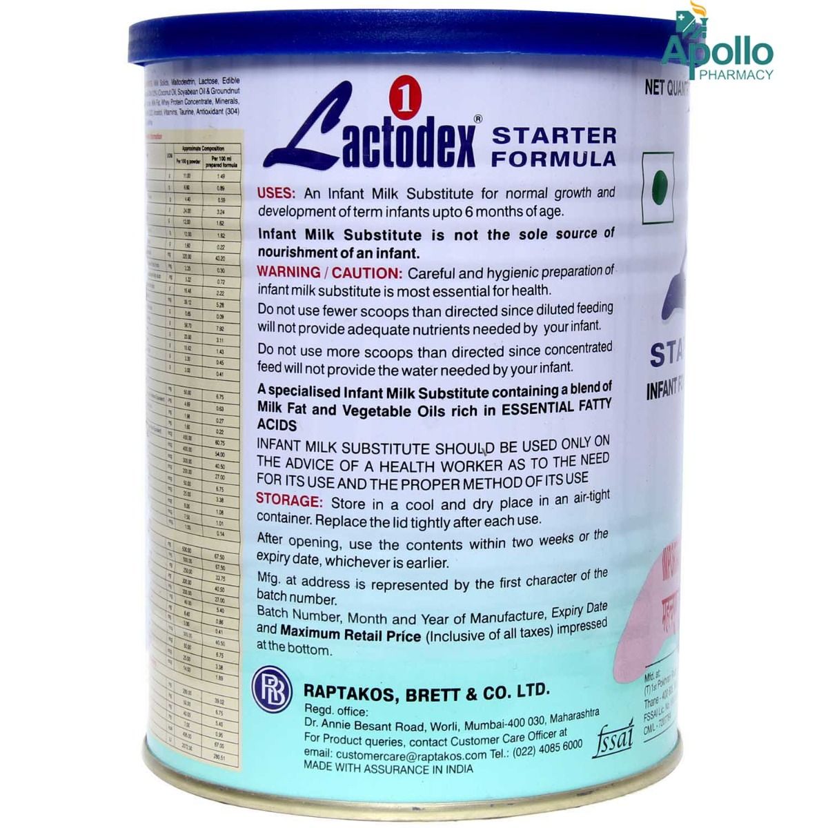 Lactodex 1 Starter Formula, 500 gm Tin Price, Uses, Side Effects ...