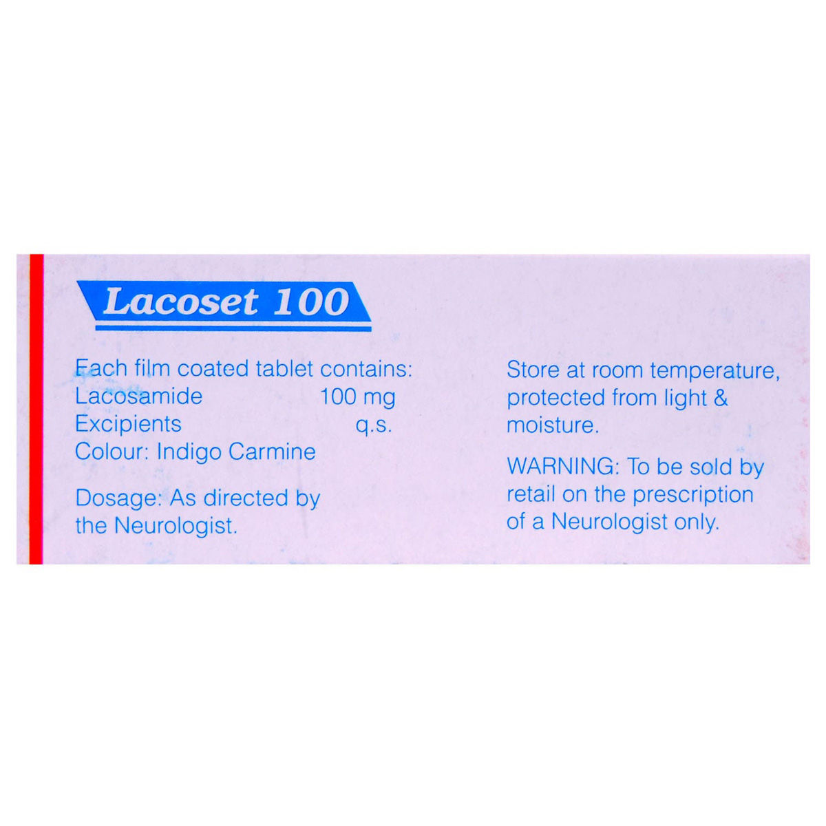Lacoset 100 Tablet 10's Price, Uses, Side Effects, Composition - Apollo ...
