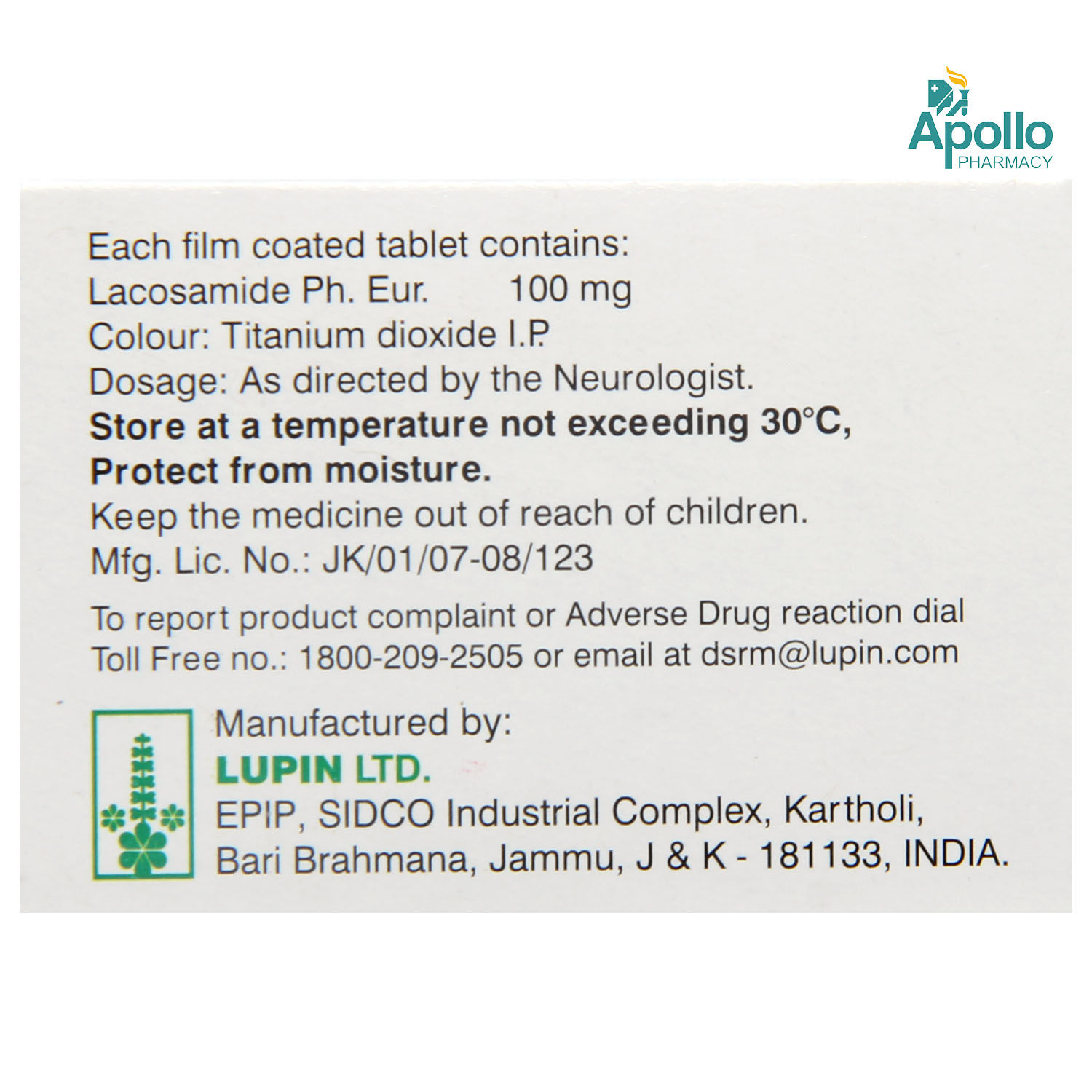 Laconext 100 Tablet 10's Price, Uses, Side Effects, Composition ...