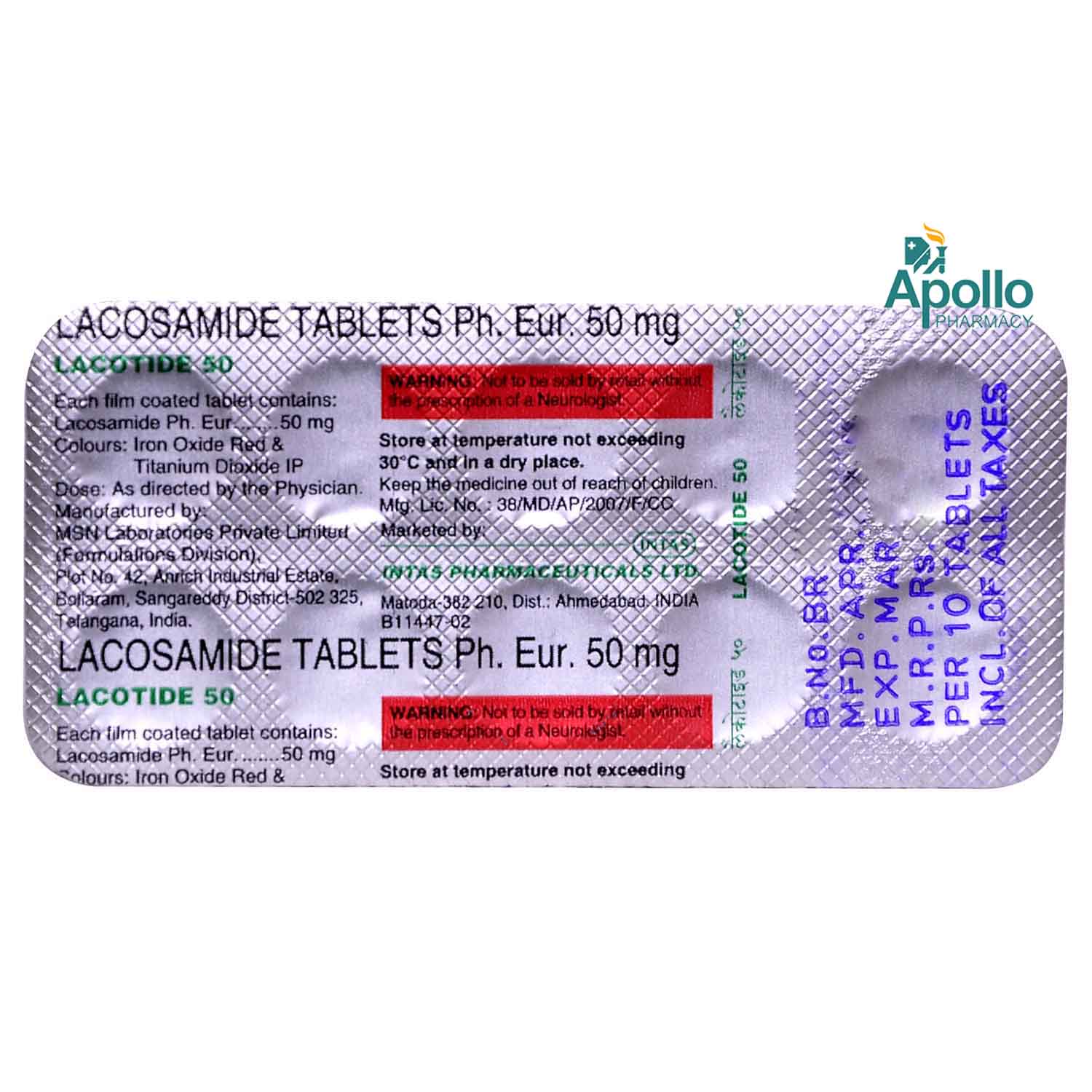 LACOTIDE 50MG TABLET 10'S Price, Uses, Side Effects, Composition ...