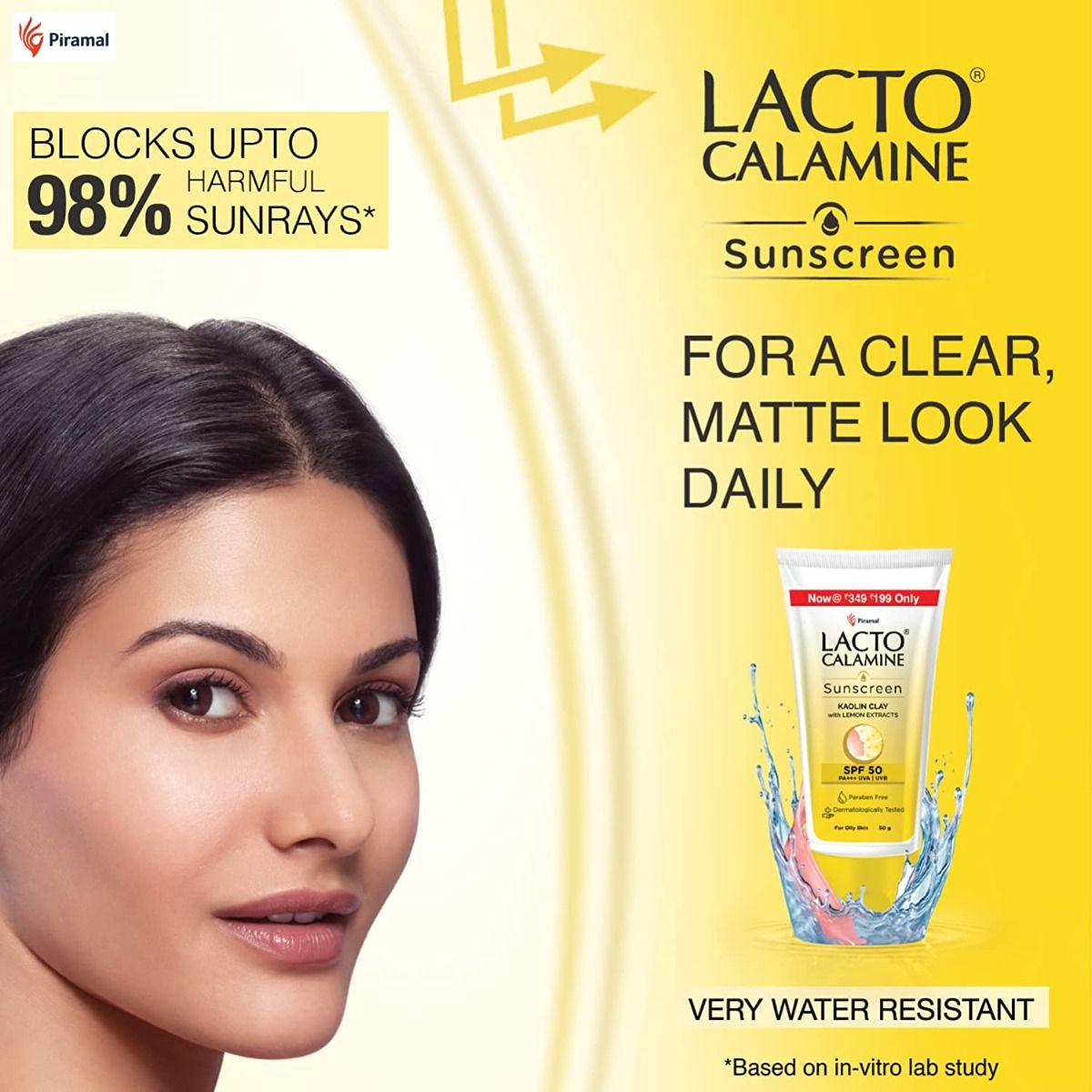 Lacto Calamine SPF 50 PA+++ UVA/UVB Sunscreen Lotion, 50 gm Price, Uses ...