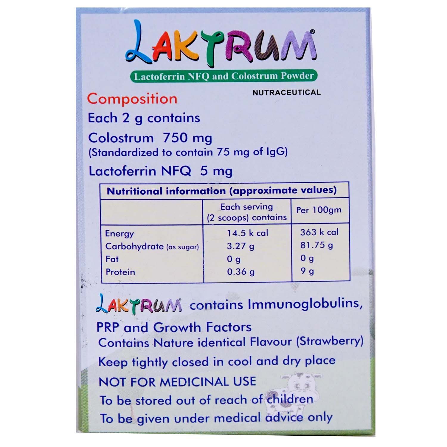 Laktrum Powder 50 gm Price, Uses, Side Effects, Composition - Apollo ...