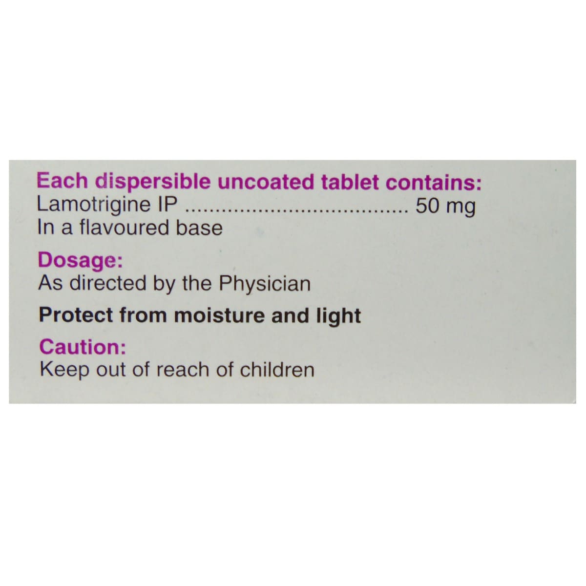 Lametec-50 DT Tablet 10's Price, Uses, Side Effects, Composition ...