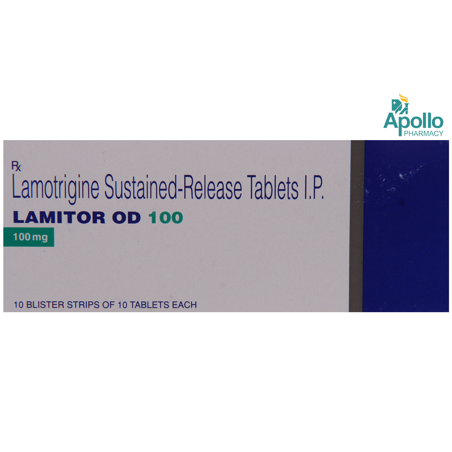 Lamitor OD 100 Tablet 10's Price, Uses, Side Effects, Composition ...