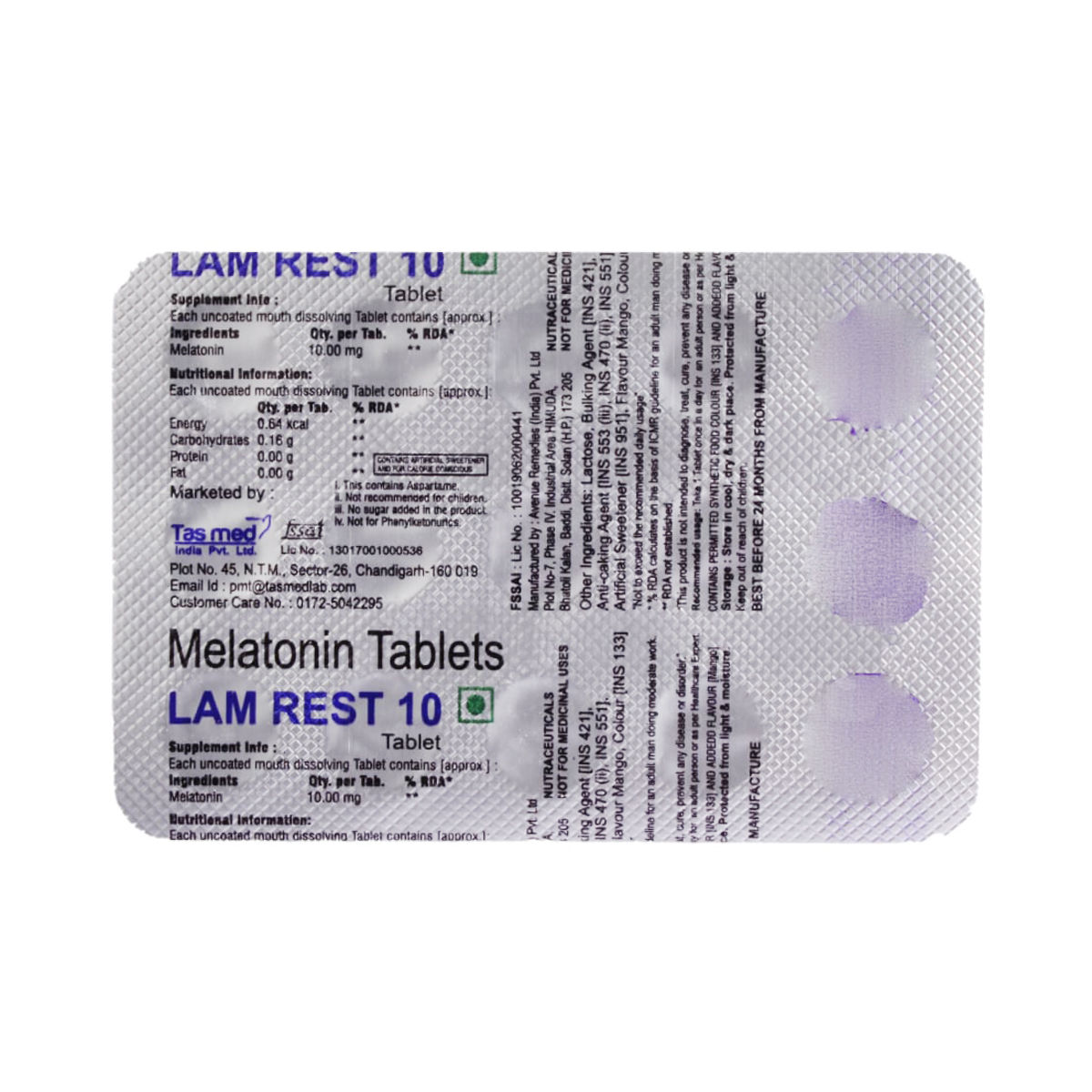 Lamrest 10Mg Md Tablet 15'S Price, Uses, Side Effects, Composition ...