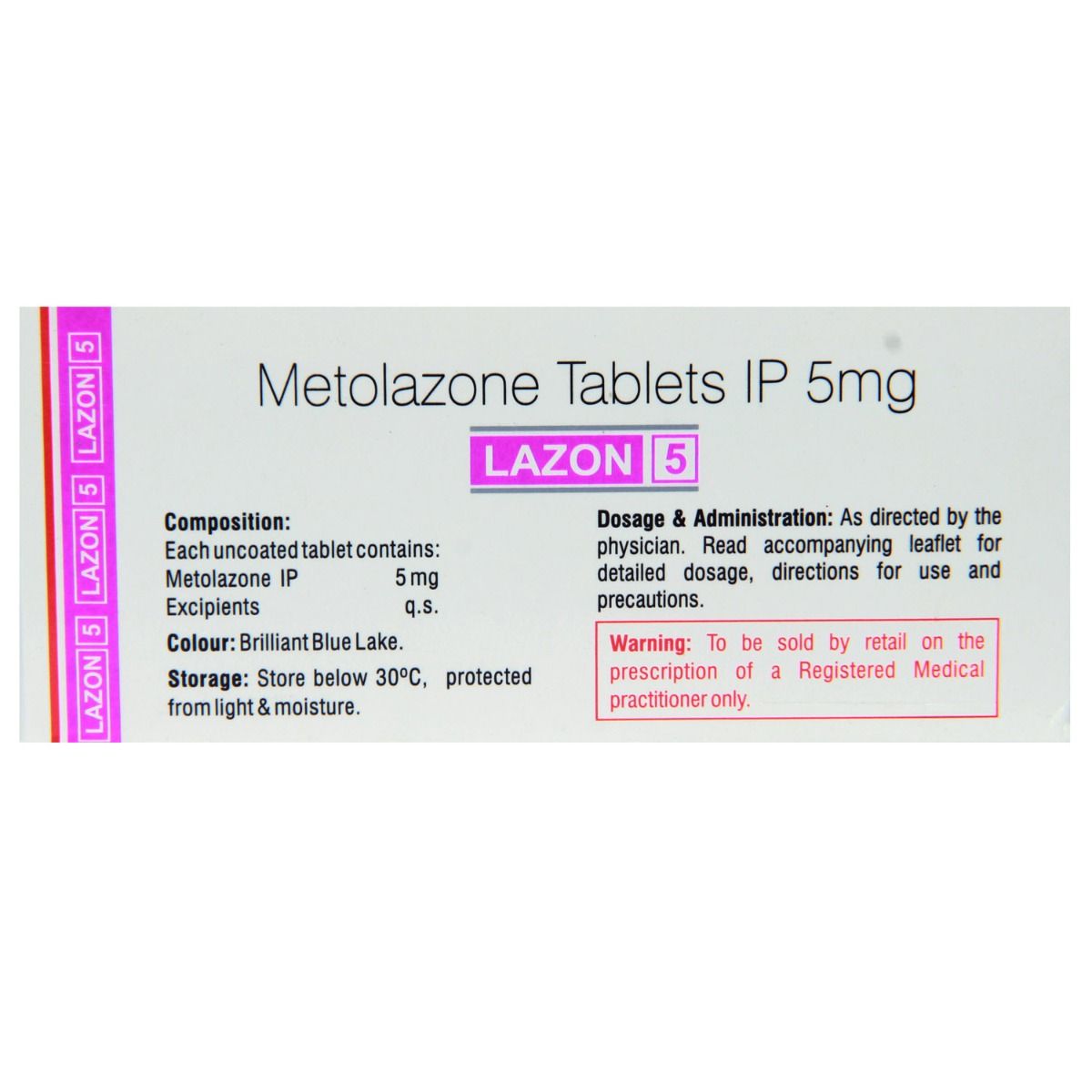 Lazon 5 mg Tablet 10's Price, Uses, Side Effects, Composition - Apollo ...