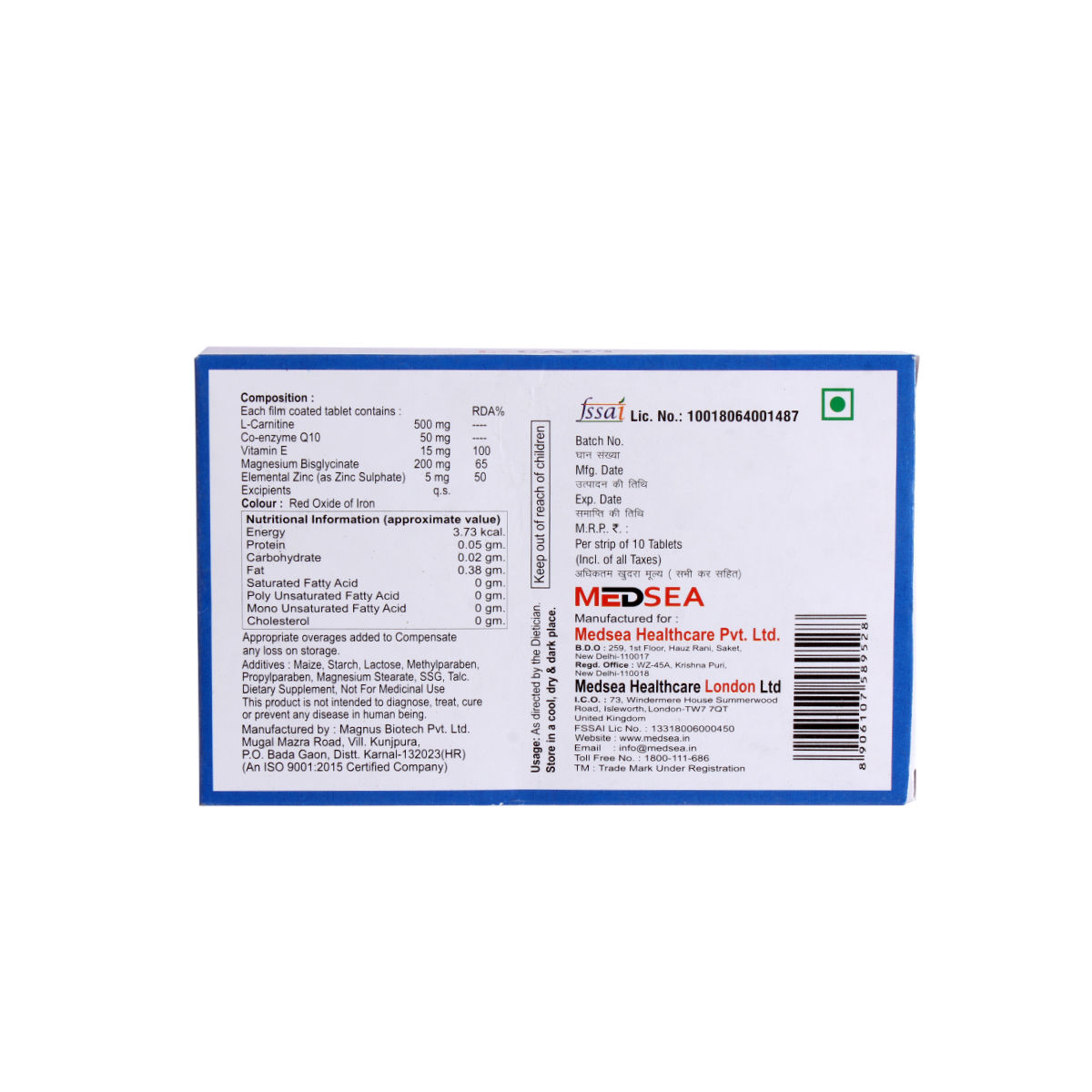 L-Cart Tablet 10's Price, Uses, Side Effects, Composition - Apollo Pharmacy