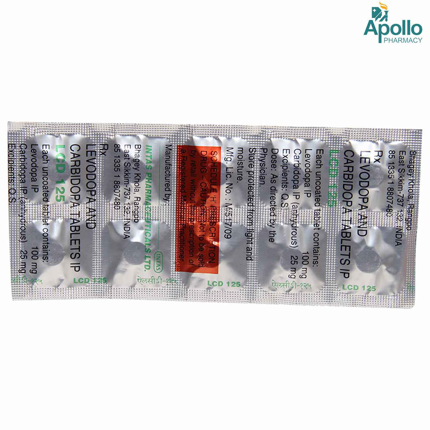 LCD 125 Tablet 10's Price, Uses, Side Effects, Composition - Apollo ...