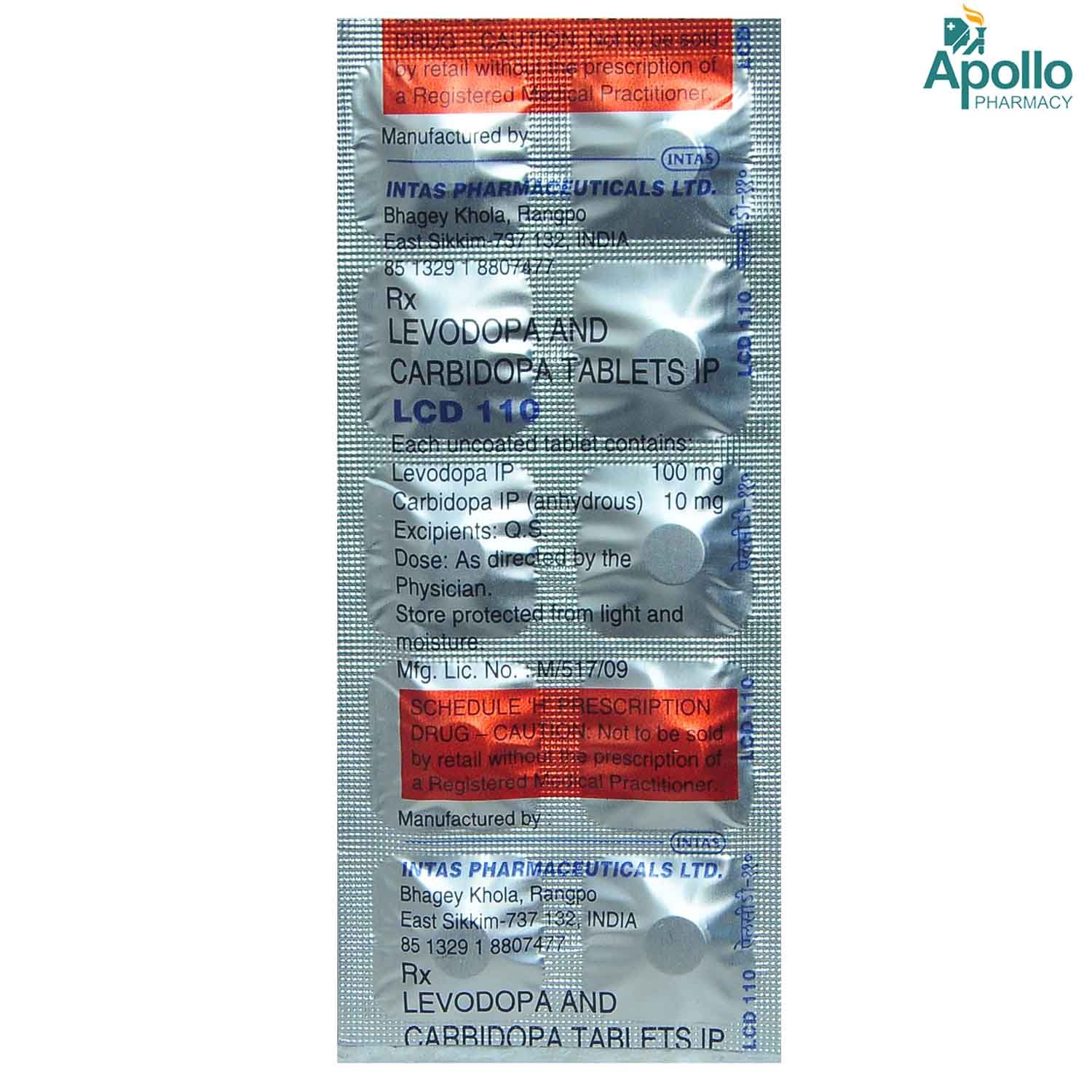 L C D 110MG TABLET Price, Uses, Side Effects, Composition - Apollo Pharmacy