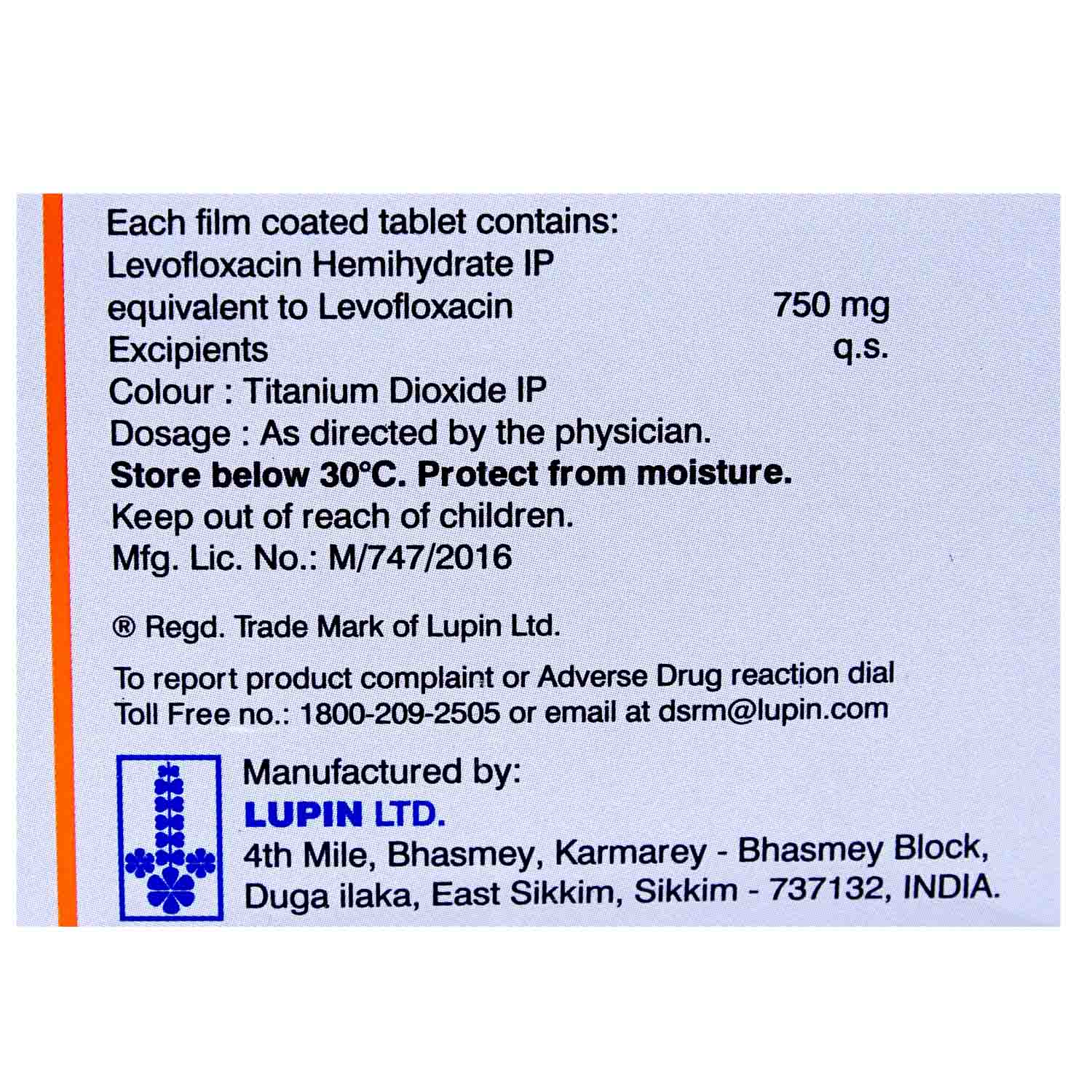 L-Cin 750 mg Tablet 10's Price, Uses, Side Effects, Composition ...