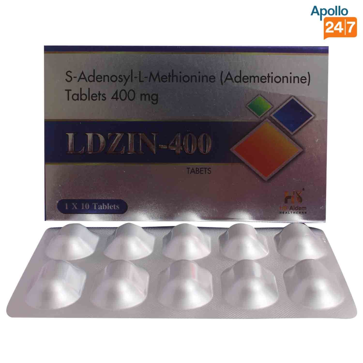 Ldzin-400 Tablet 10's Price, Uses, Side Effects, Composition - Apollo ...