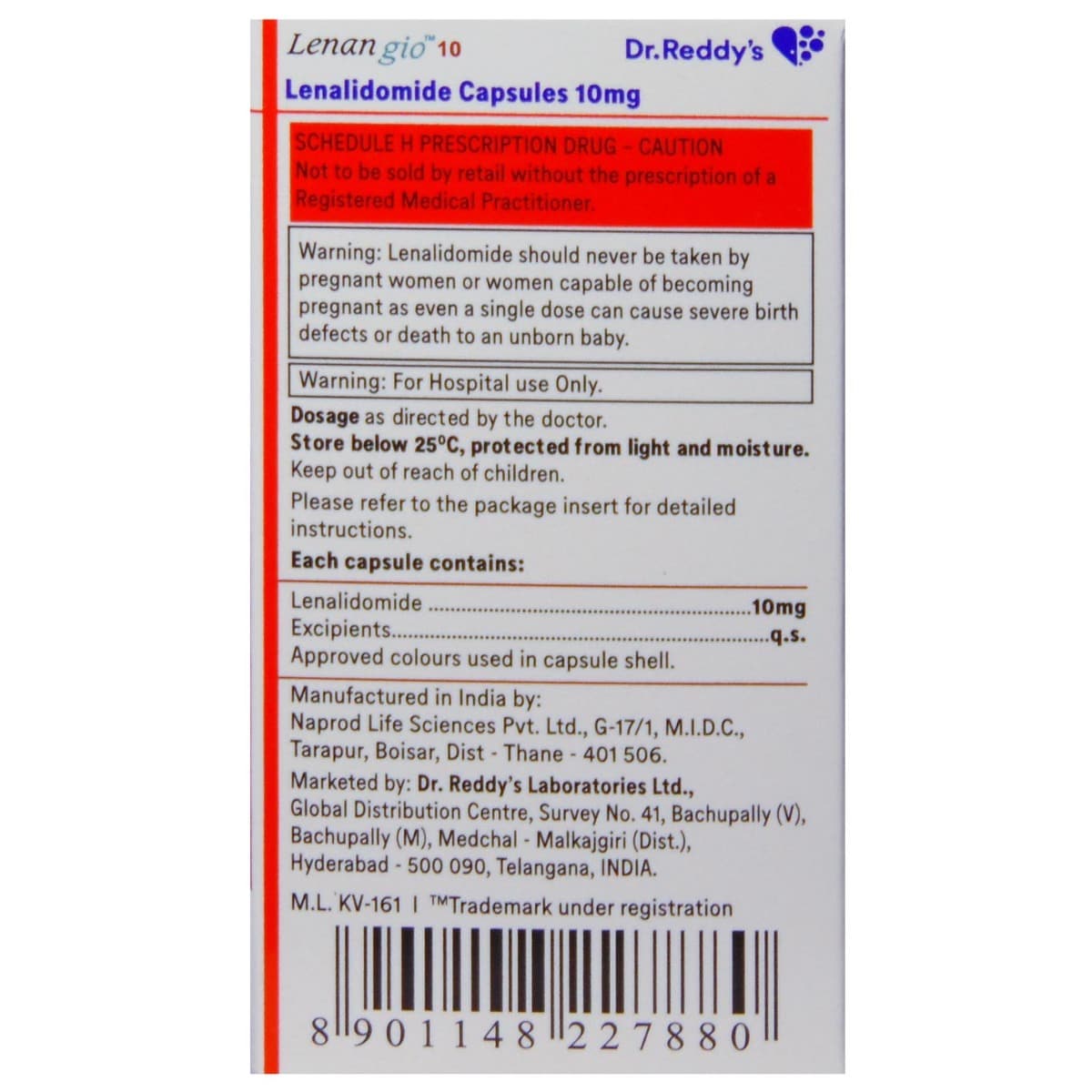 Lenangio 10 Capsule 10's Price, Uses, Side Effects, Composition ...