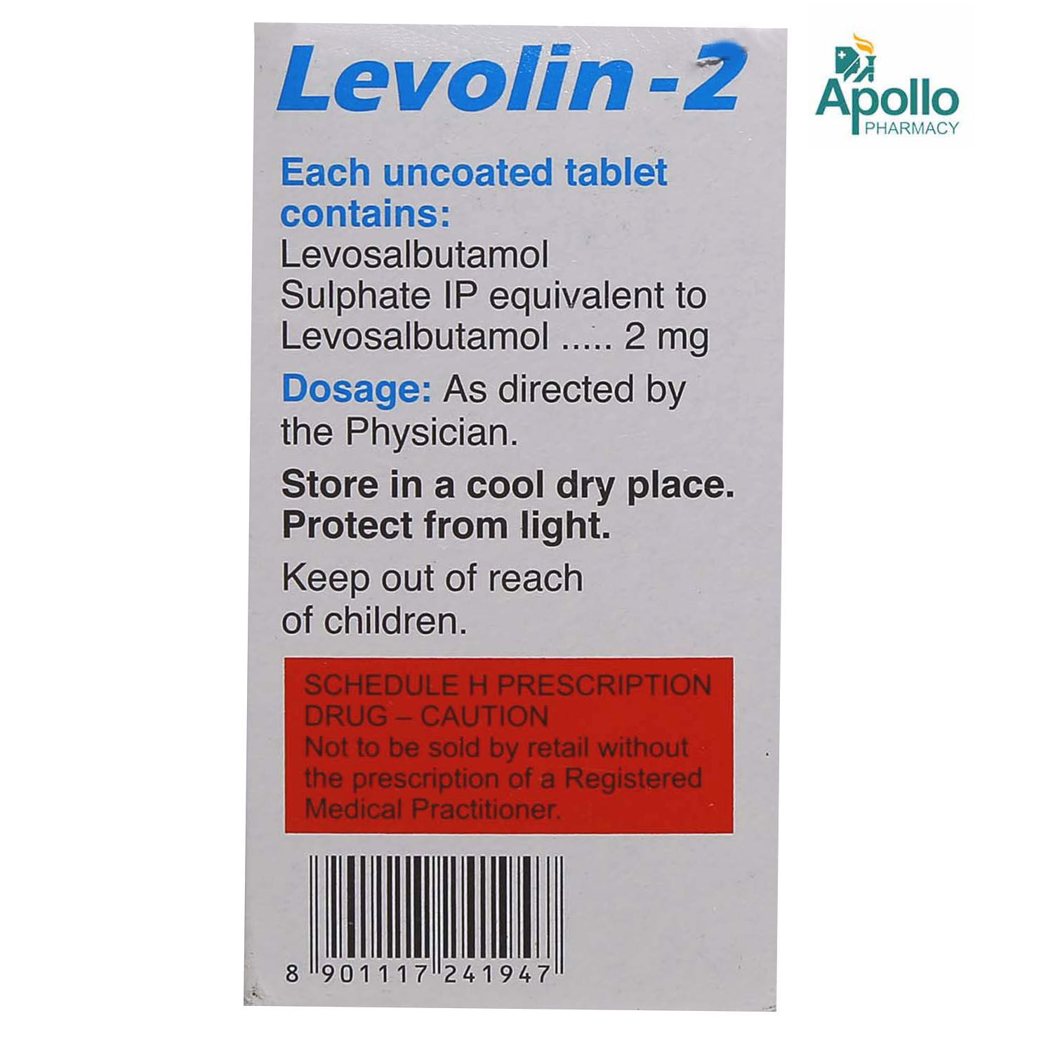 LEVOLIN 2MG TABLET Price, Uses, Side Effects, Composition - Apollo Pharmacy