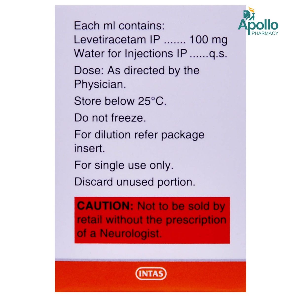 LEVERA 100MG INJECTION 5ML Price, Uses, Side Effects, Composition ...