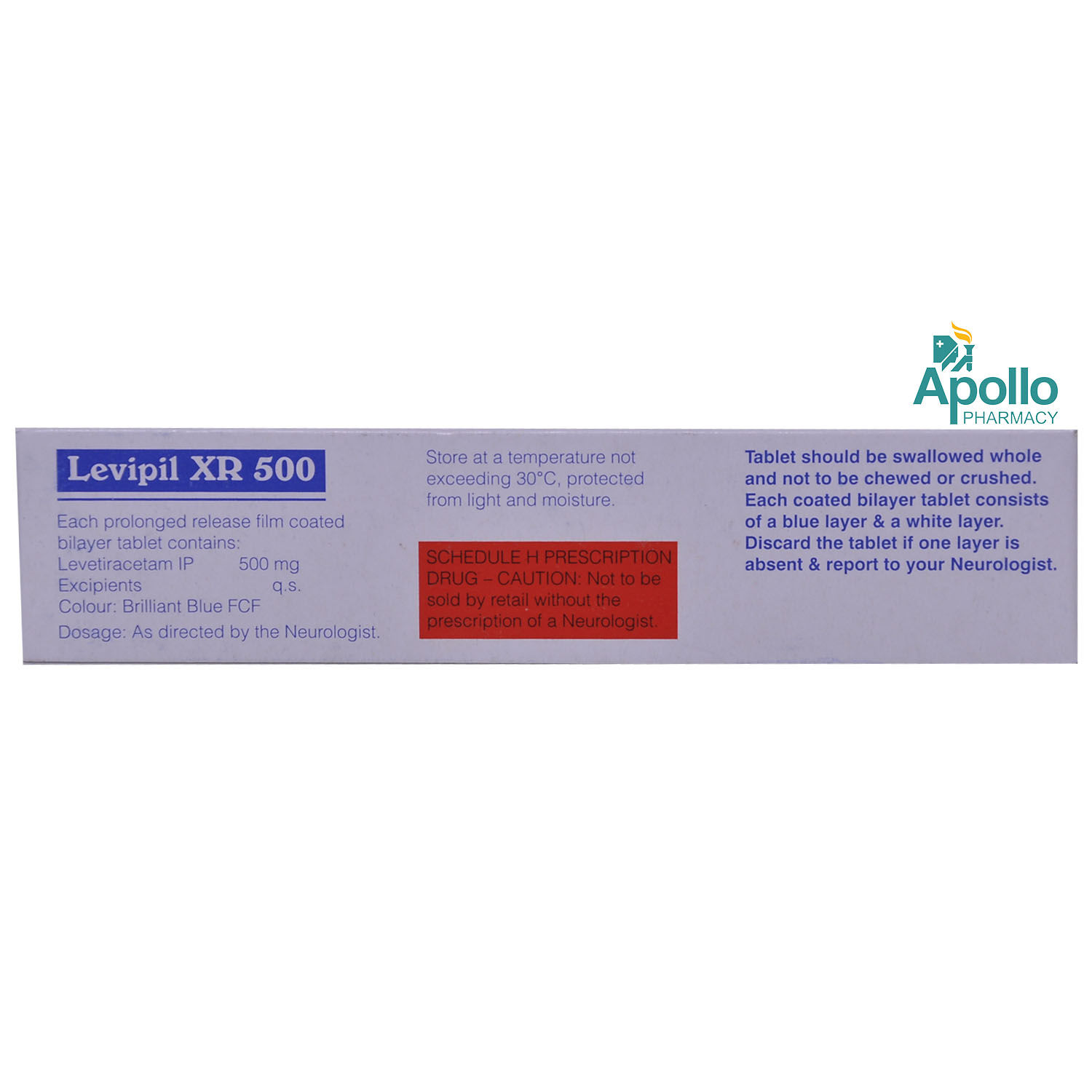 Levipil XR 500 Tablet 10's Price, Uses, Side Effects, Composition ...