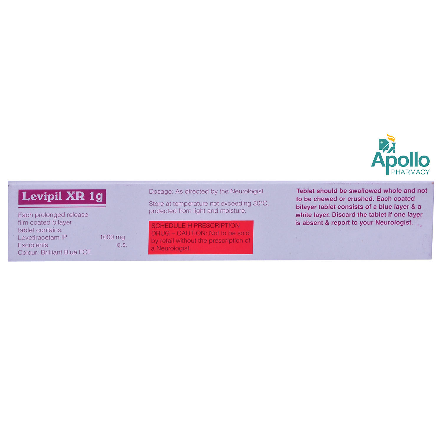 Levipil XR 1 gm Tablet 10's Price, Uses, Side Effects, Composition ...