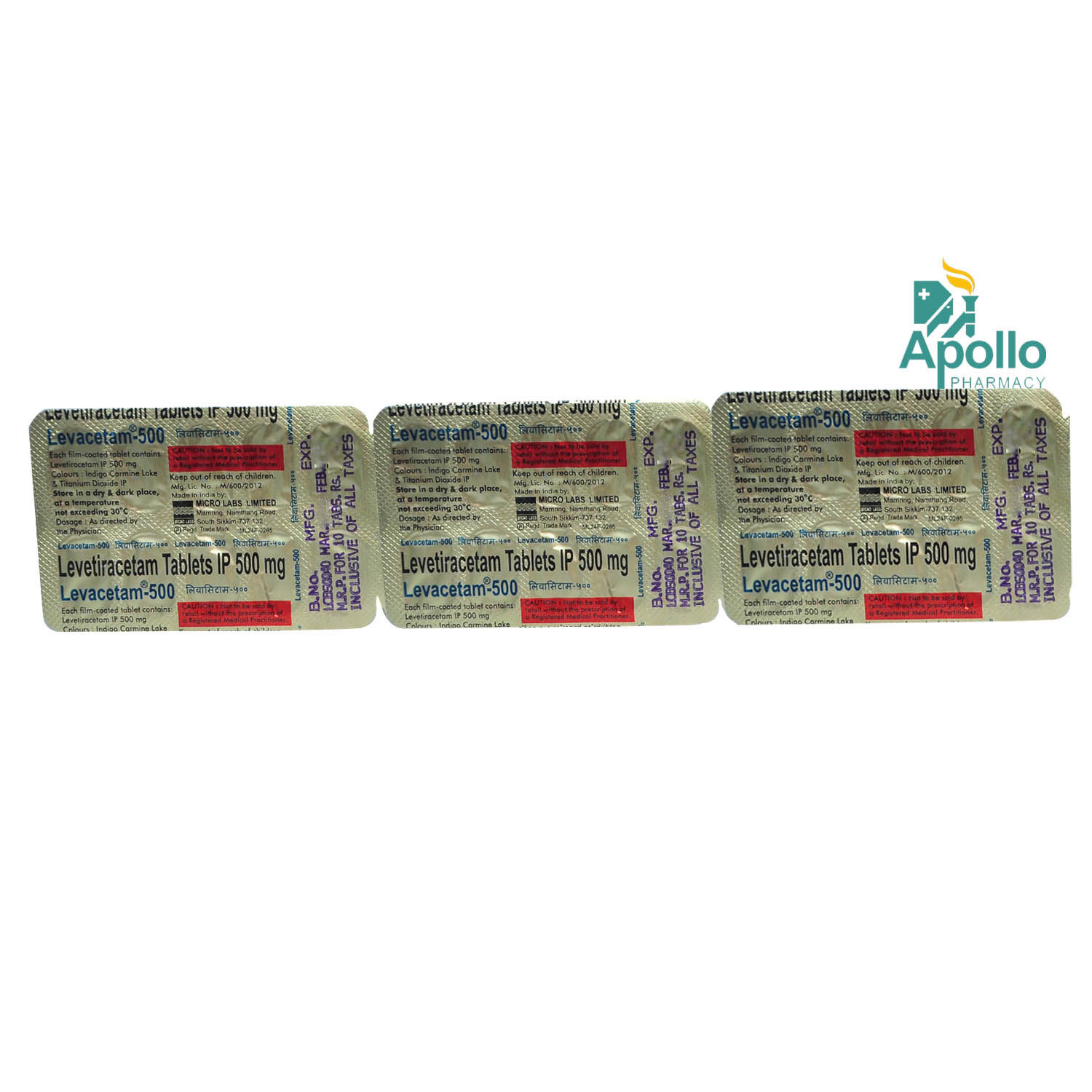 Levacetam 500 Tablet 10's Price, Uses, Side Effects, Composition ...