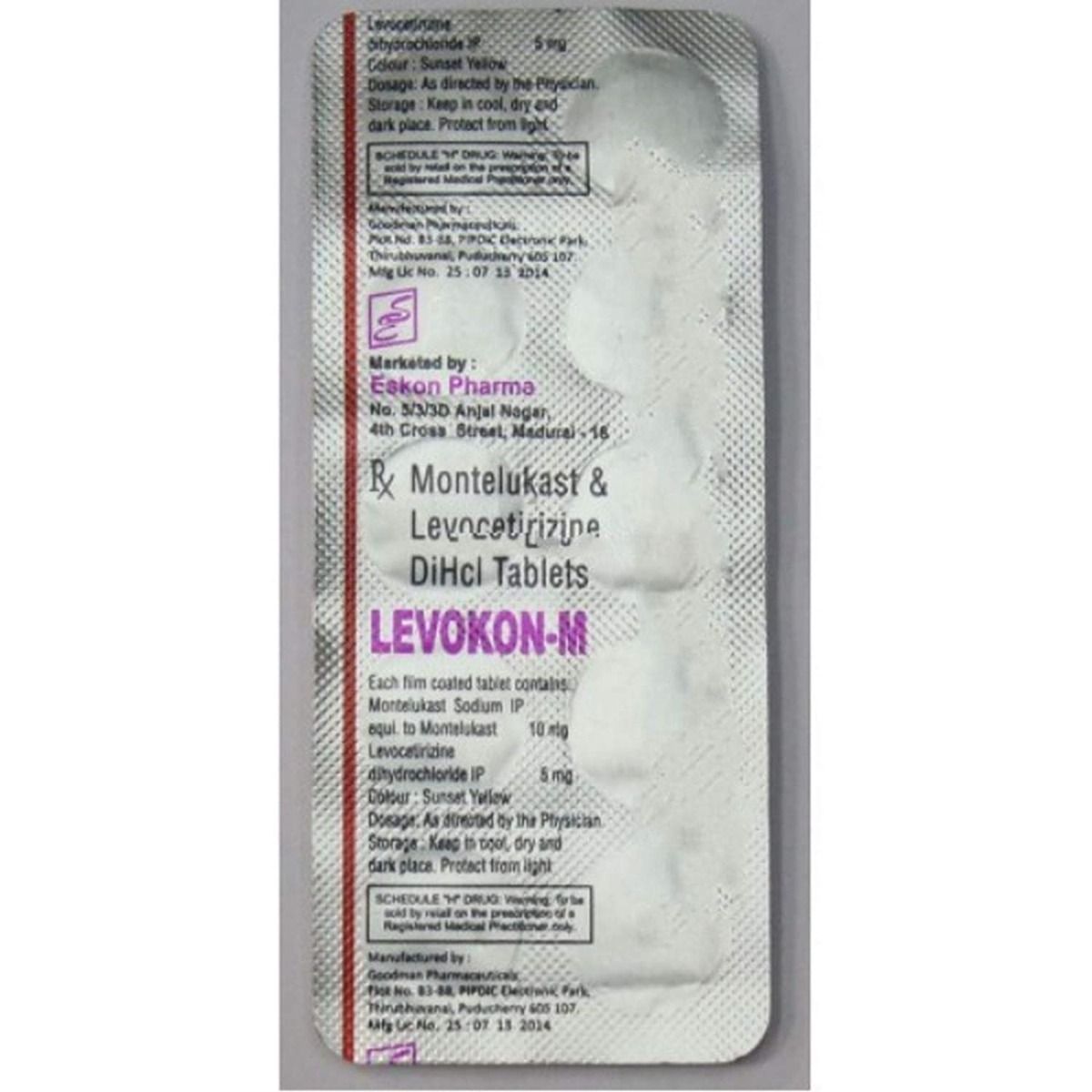 Levokon M Tablet 10's Price, Uses, Side Effects, Composition - Apollo ...