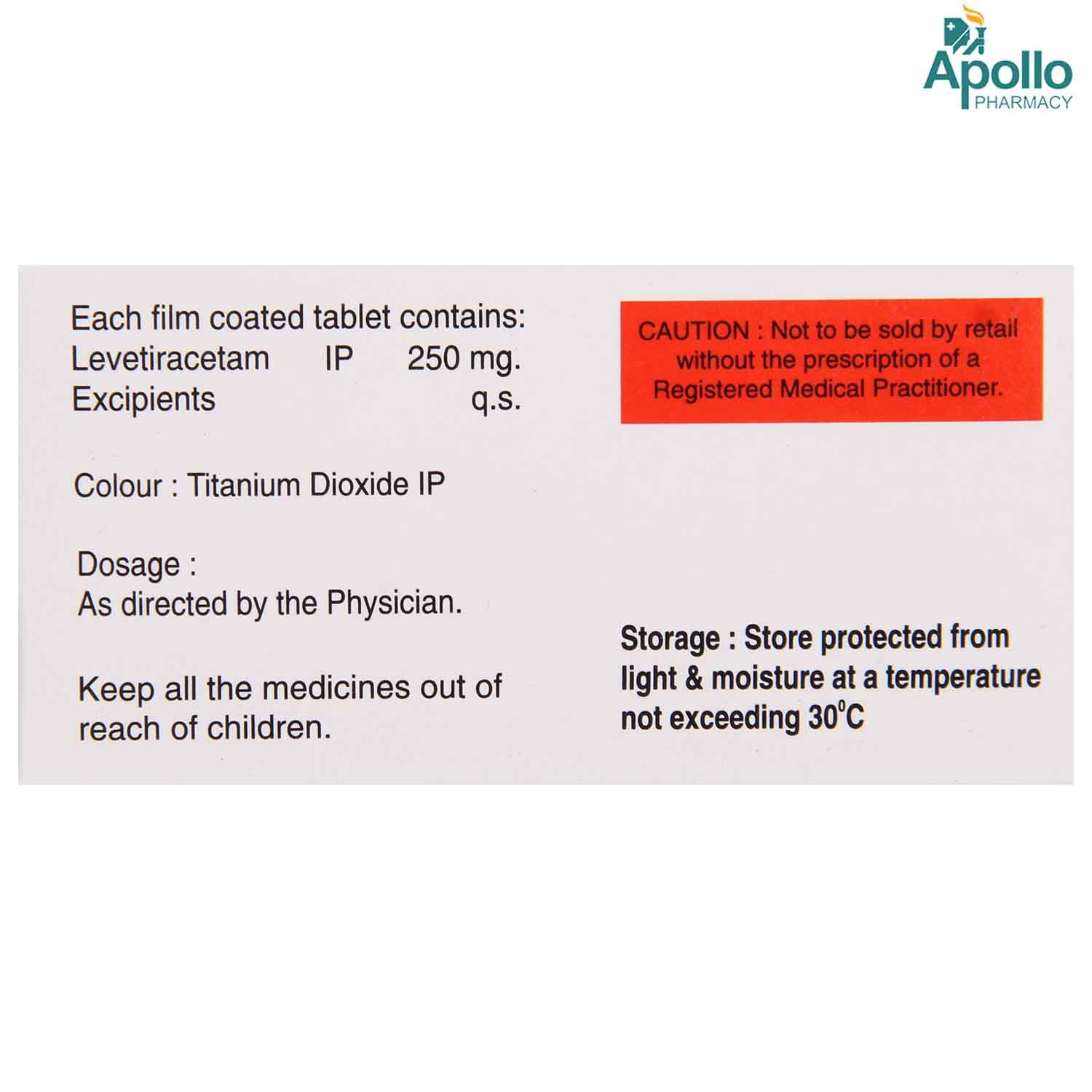 Levemex 250 Tablet Price, Uses, Side Effects, Composition - Apollo Pharmacy