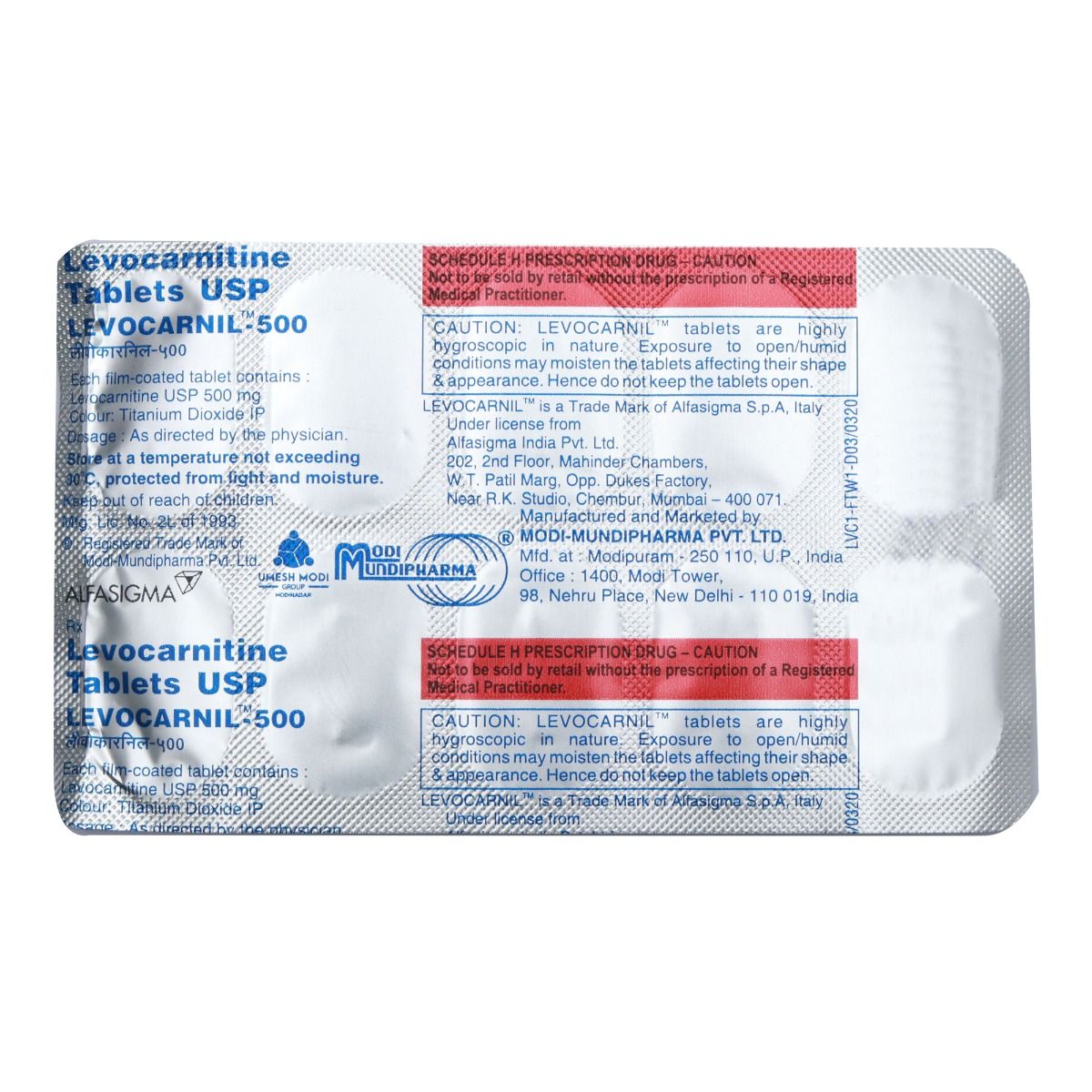 LEVOCARNIL 500MG TABLET Price, Uses, Side Effects, Composition - Apollo ...