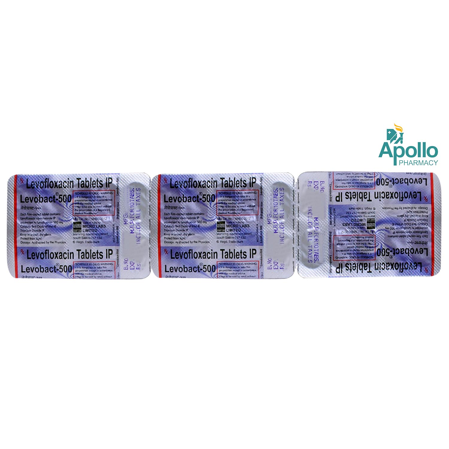 Levobact-500 Tablet 10's Price, Uses, Side Effects, Composition ...