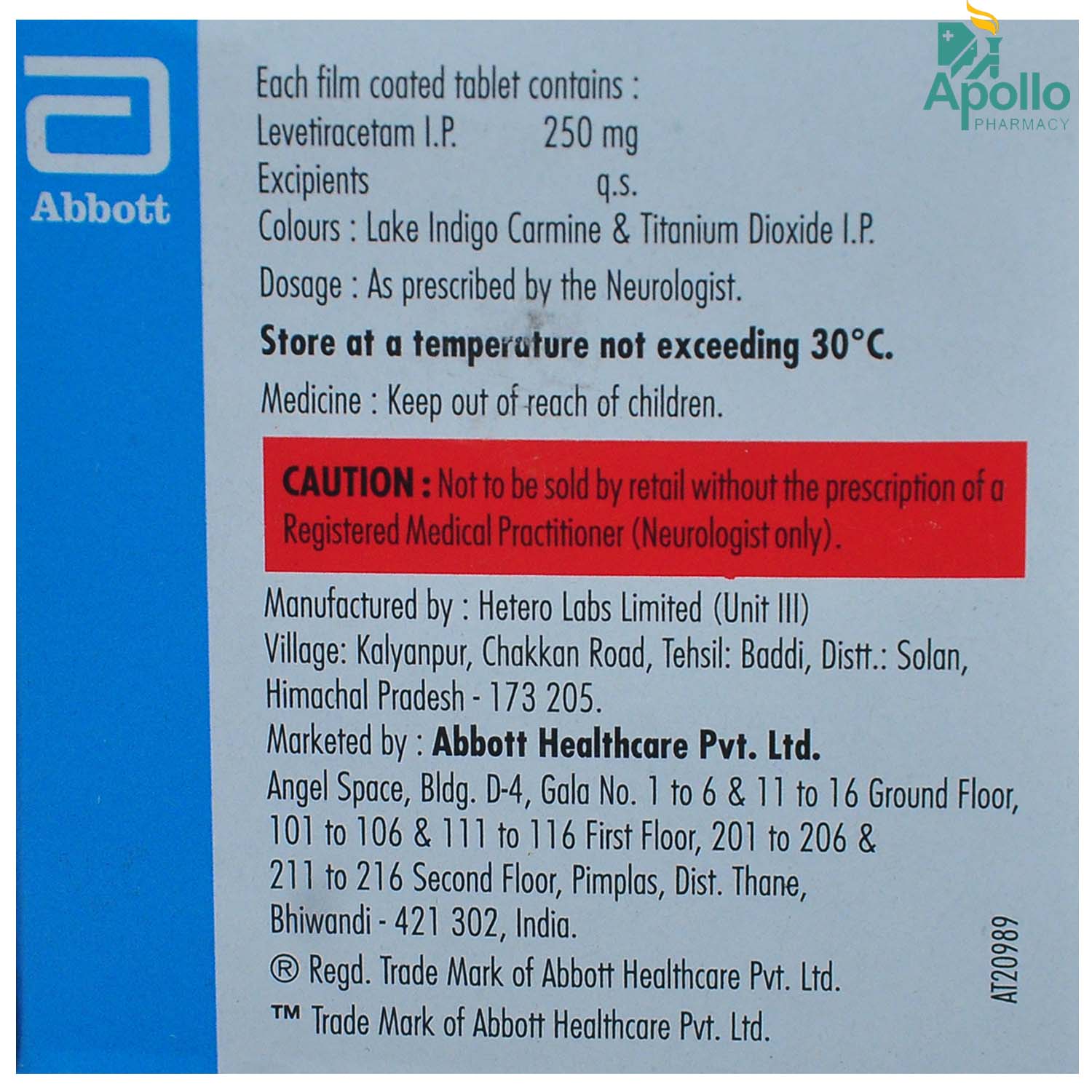 Levesam 250 Tablet 15's Price, Uses, Side Effects, Composition - Apollo ...