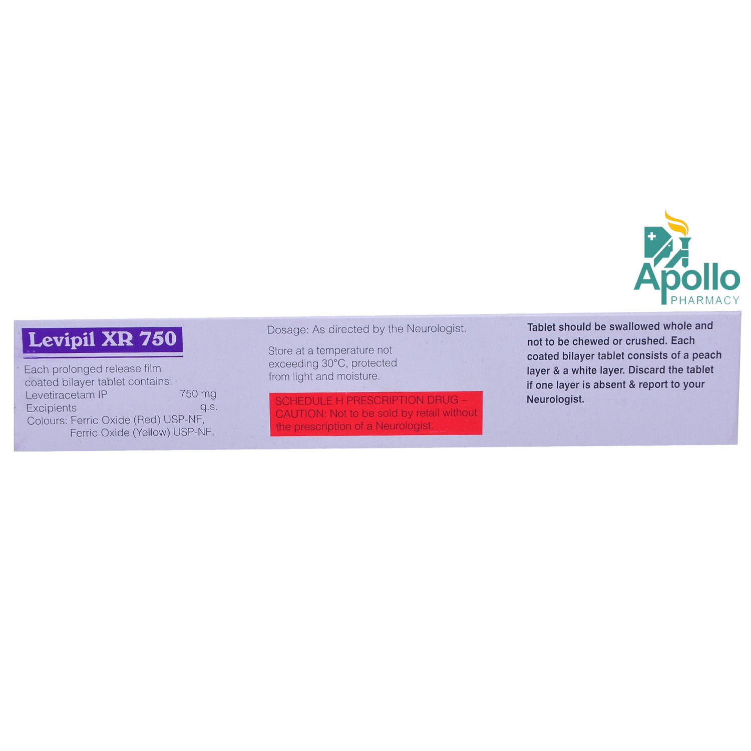 Levipil XR 750 Tablet 10's Price, Uses, Side Effects, Composition ...