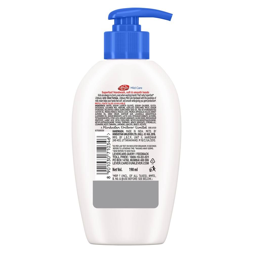 Lifebuoy Mild Care Germ Protection Hand Wash 190 ml With Refill Pouch ...
