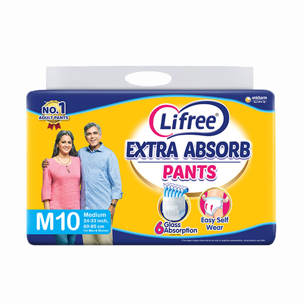 Lifree Extra Absorb Adult Diaper Pants Medium, 30 (3 x 10) Count Price ...