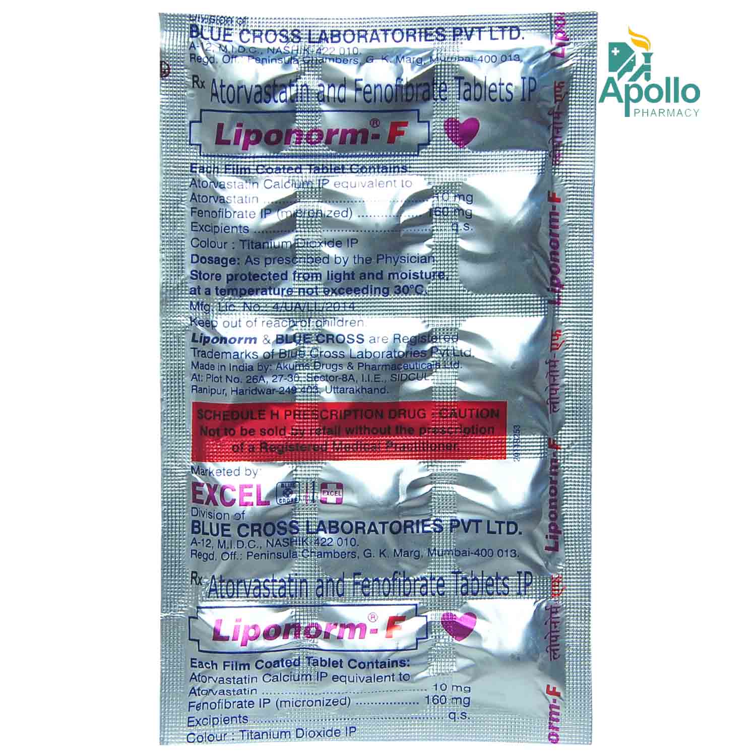 LIPONORM F TABLET Price, Uses, Side Effects, Composition - Apollo Pharmacy