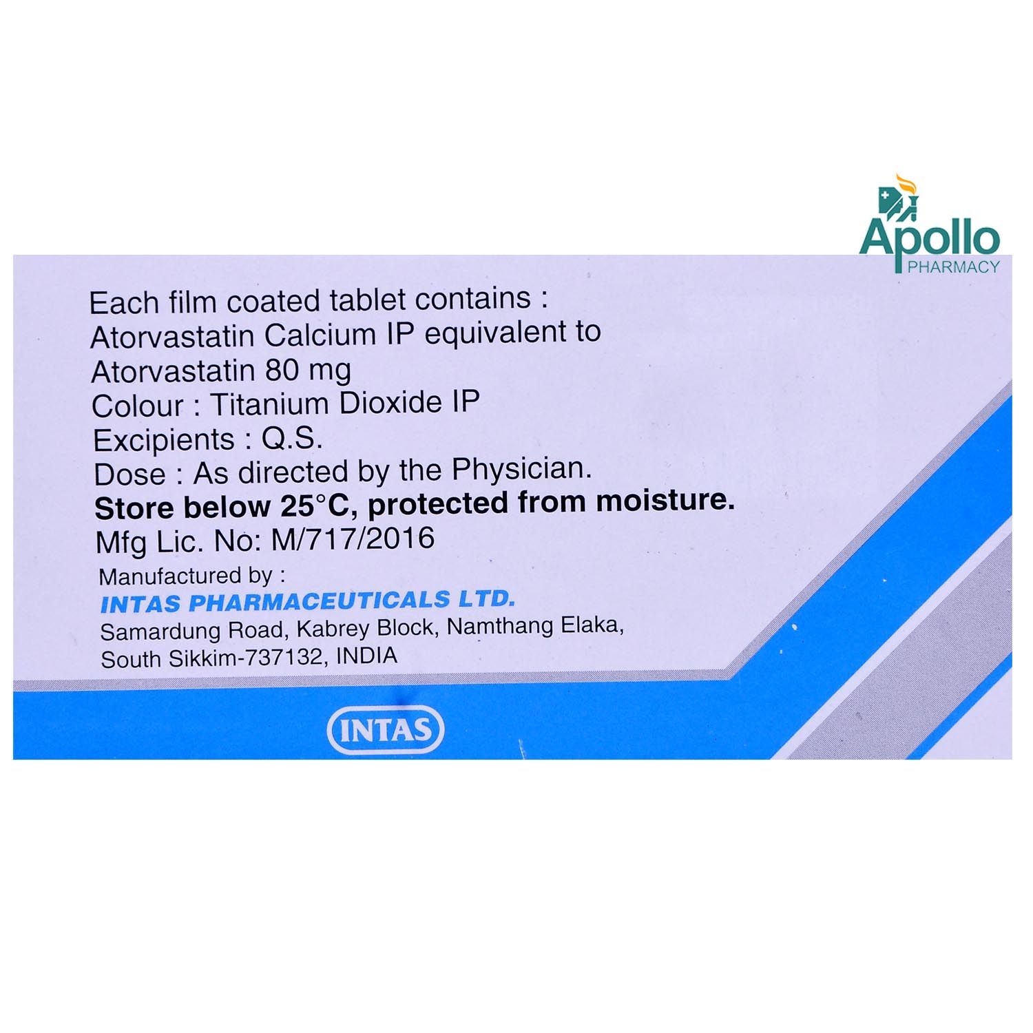 Lipicure-80 Tablet 10's Price, Uses, Side Effects, Composition - Apollo ...