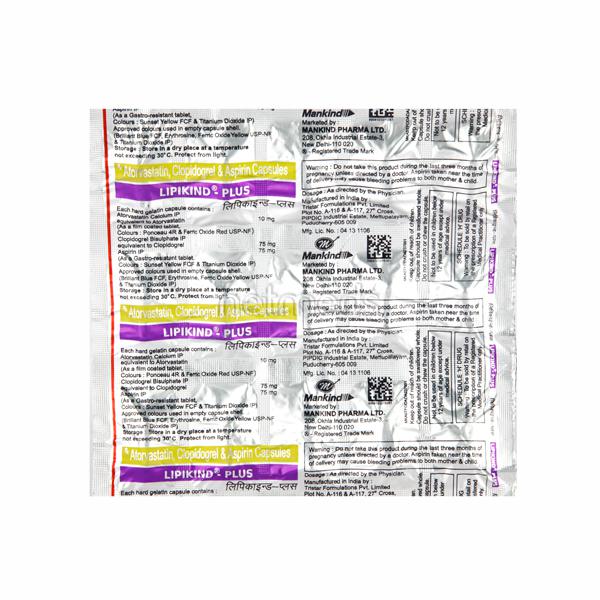 Lipikind-Plus Capsule 15's Price, Uses, Side Effects, Composition ...