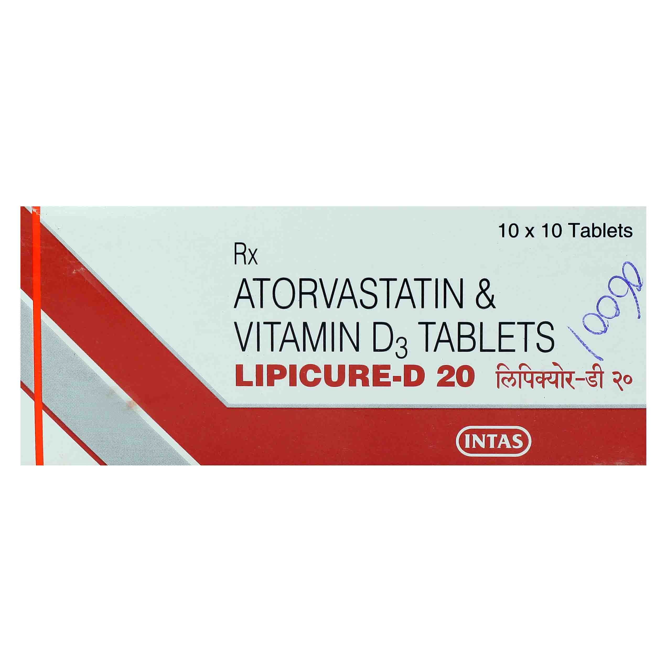 Lipicure-D 20 Tablet 10's Price, Uses, Side Effects, Composition ...
