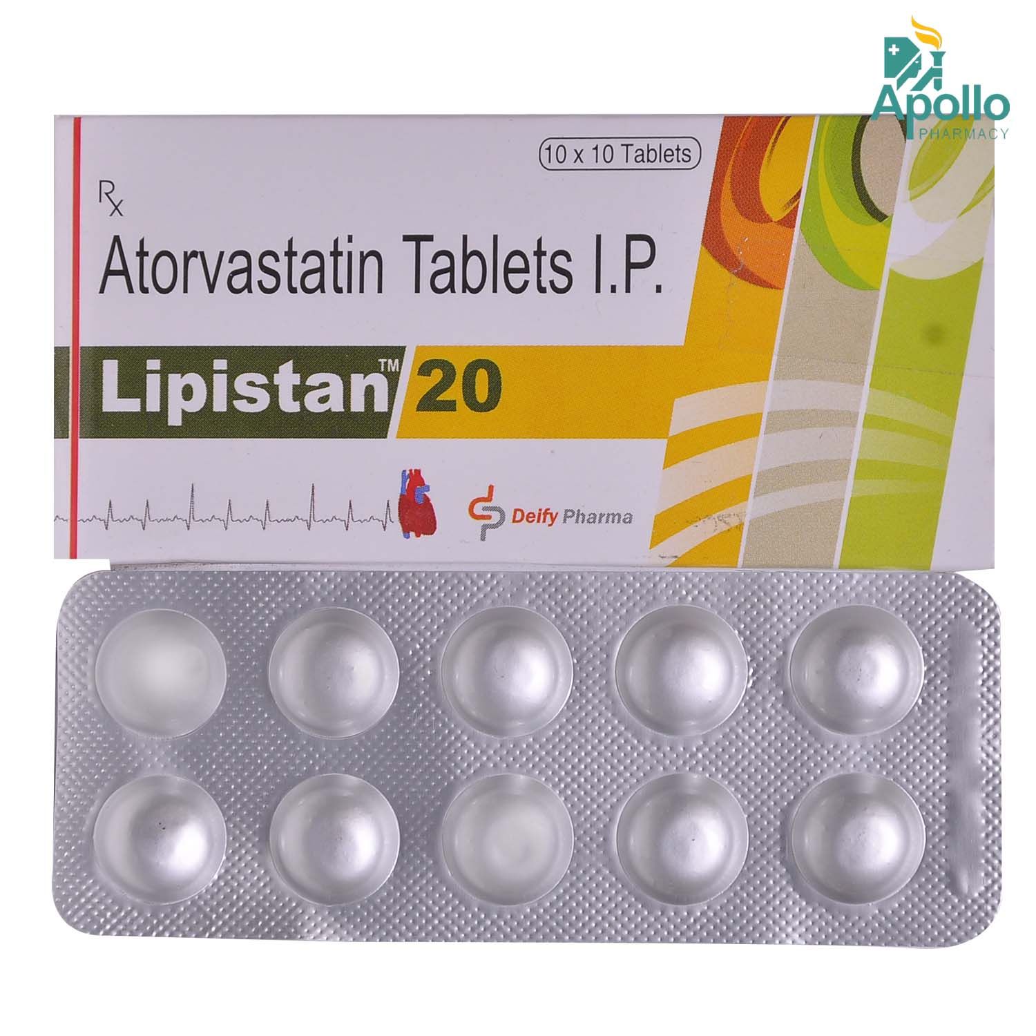 Lipistan 20mg Tablet 10's Price, Uses, Side Effects, Composition ...