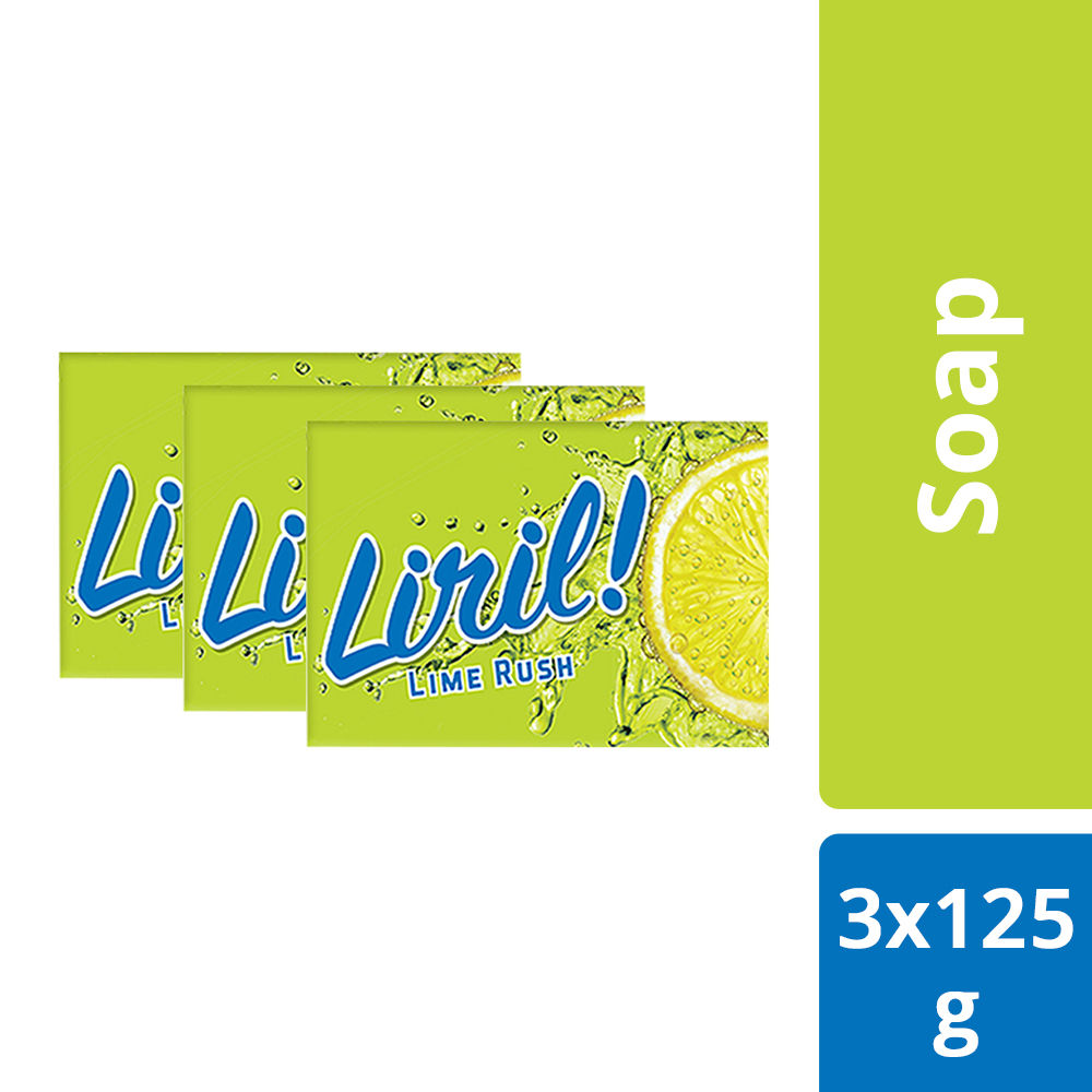 Liril 2000 Lime Rush Soap, 375 gm (3 x 125 gm) Price, Uses, Side ...