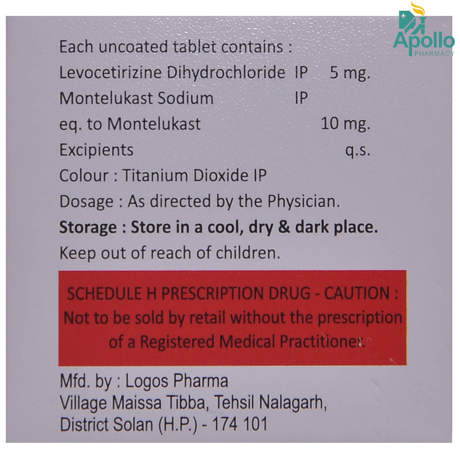 Lmcet Tablet 10's Price, Uses, Side Effects, Composition - Apollo Pharmacy