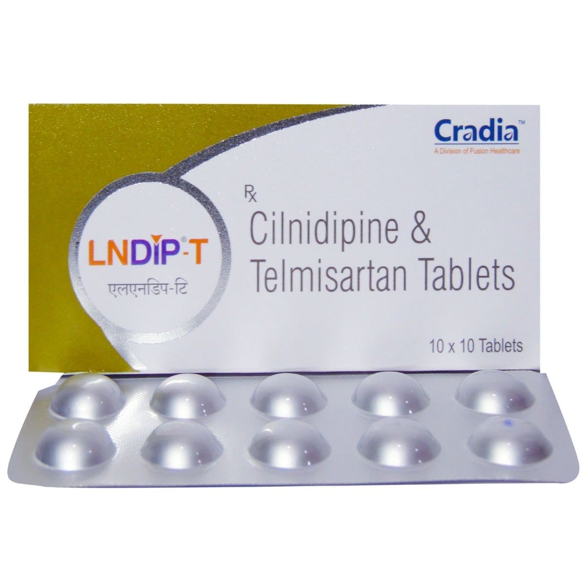 Lndip-T 10 mg /40 mg Tablet 10's Price, Uses, Side Effects, Composition ...