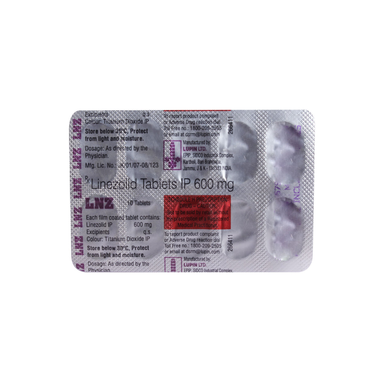 Lnz 600 Tablet 10's Price, Uses, Side Effects, Composition - Apollo ...