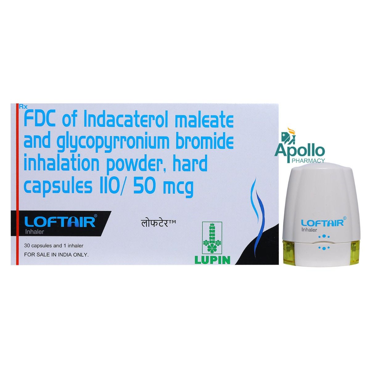 Loftair 110/50 mcg Inhaler with 30 Capsules 1's Price, Uses, Side ...